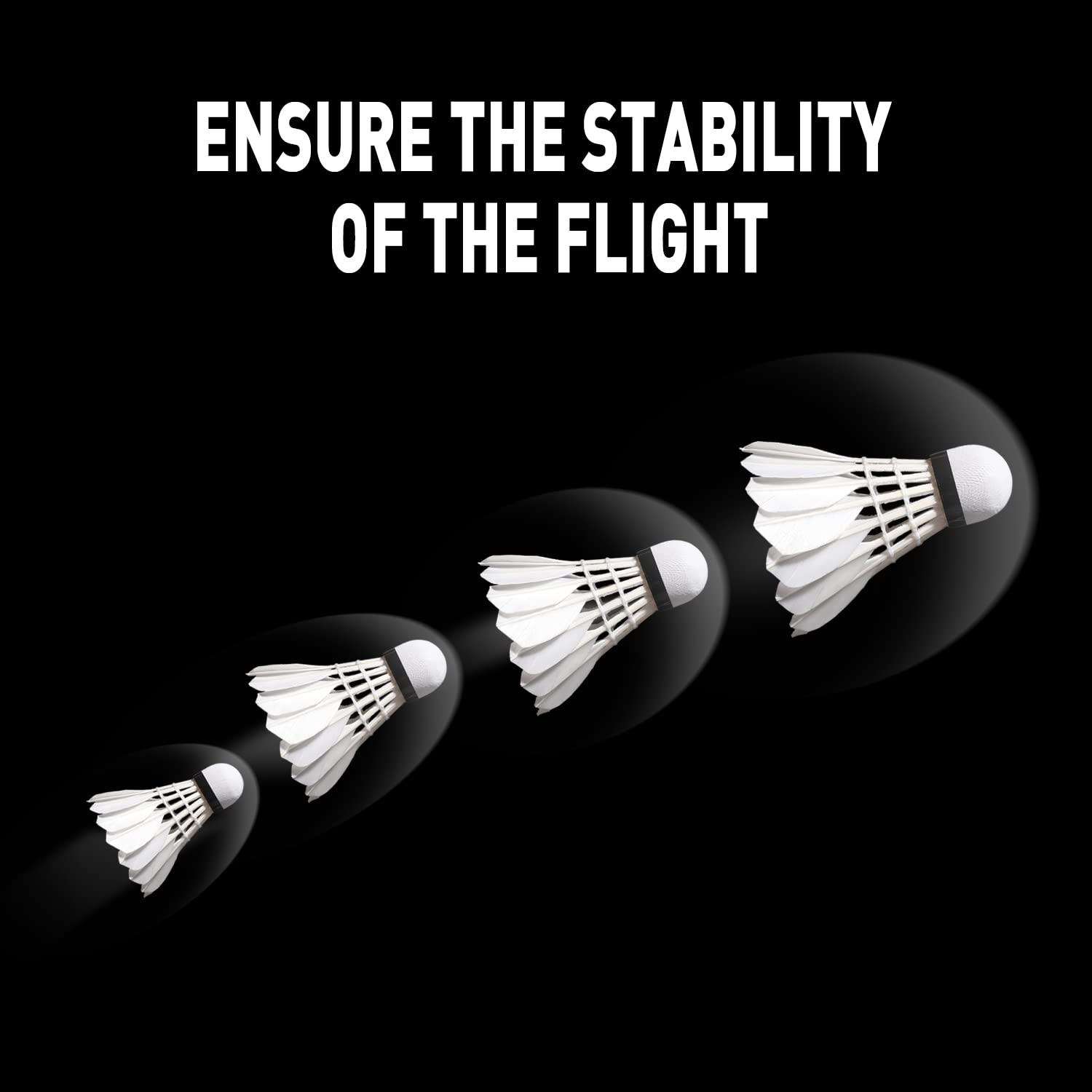 Hxusxjun 12 Pack Goose Feather Badminton Shuttlecocks,Badminton Birdies with Great Stability & Durability for Indoor Outdoor Training Sports,Great for Trainers, Amateurs, Beginners and Family