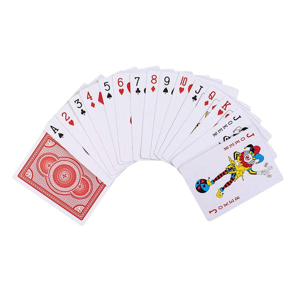 GAMELAND 12 Decks (6 Red/6 Blue) Premium Playing Cards Set - Plastic-Coated, Poker Size, Standard Index, for Blackjack, Euchre, Canasta, Pinochle Card Game, Casino Grade