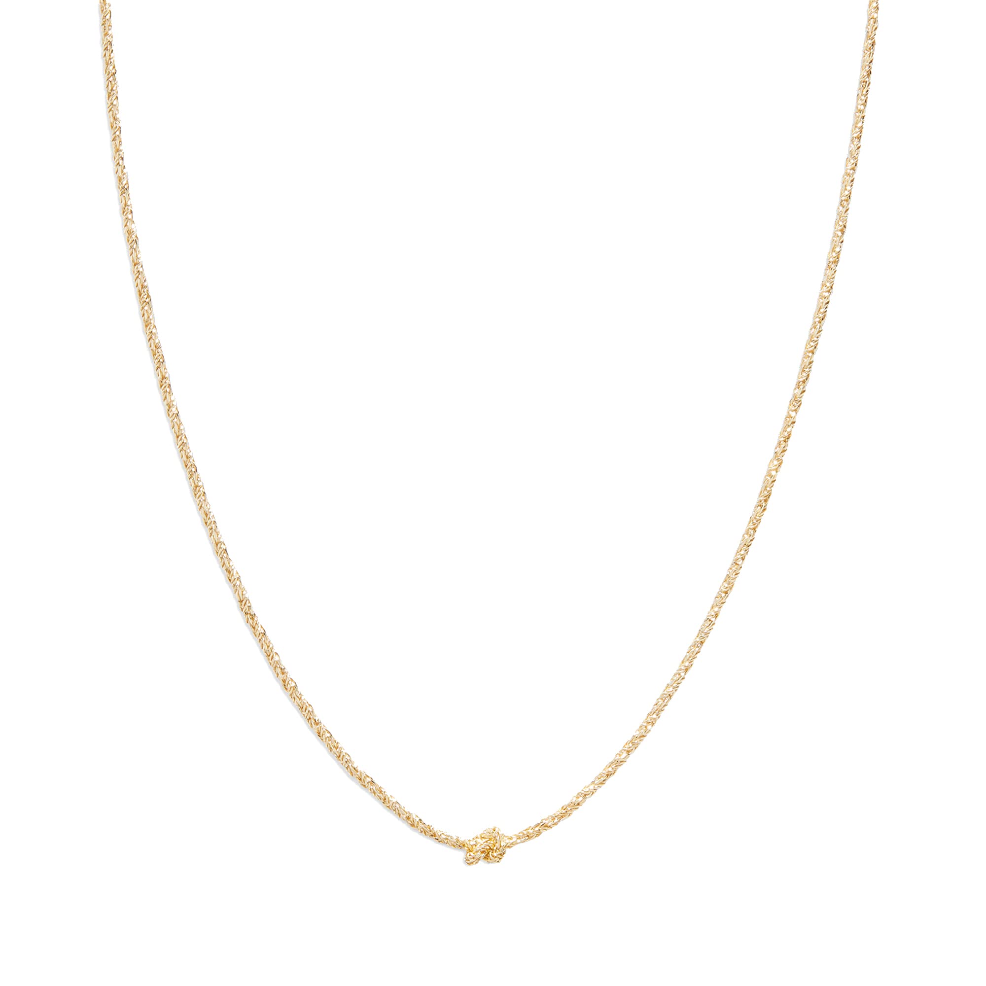 gorjana Women's Marin Knot Necklace, 18K Gold Plated, 16" Rope Chain