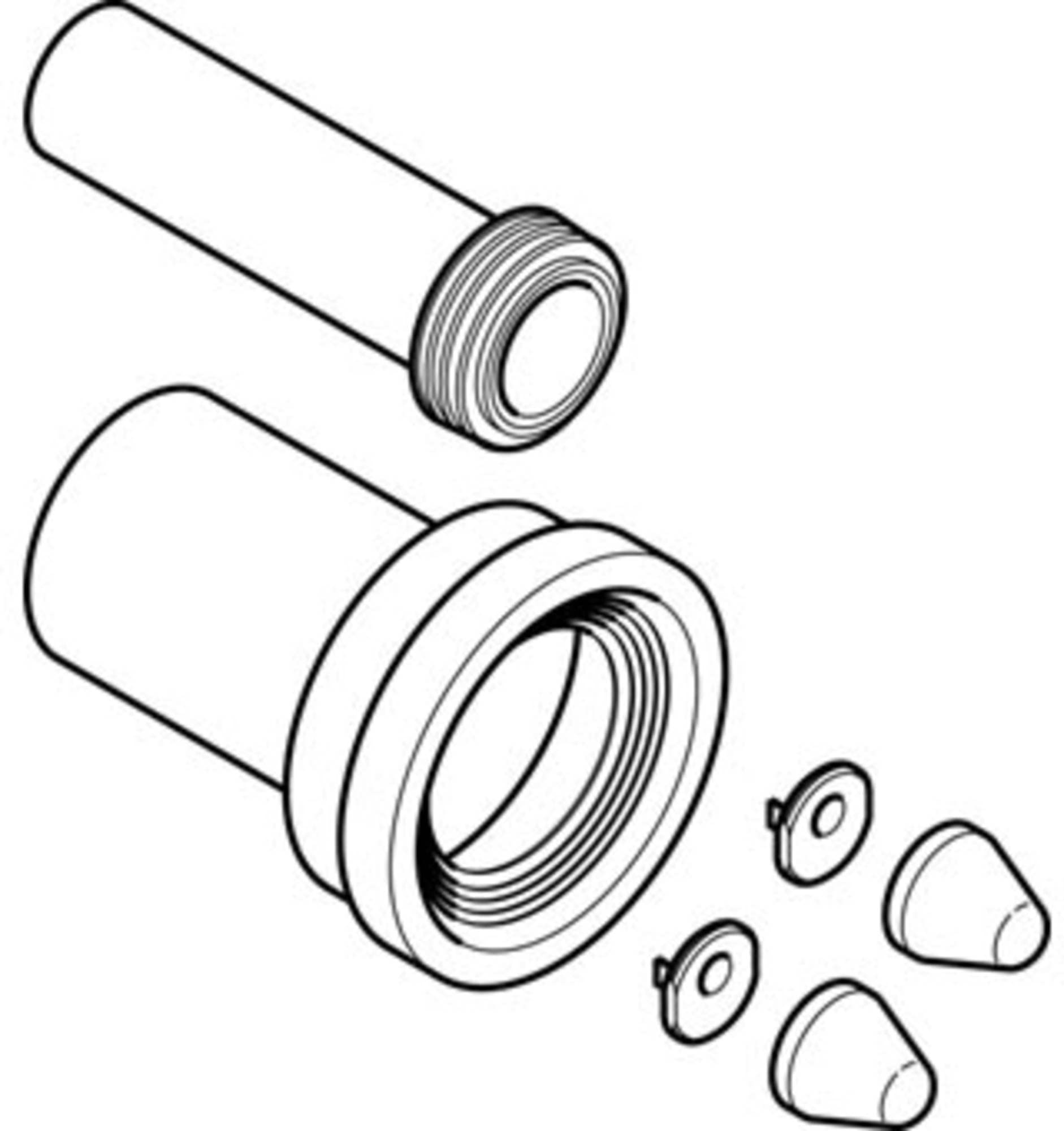 Geberit Duofix Cistern Frame Wall Hung WC Pan Connection Pipe Set 152.426.46.1