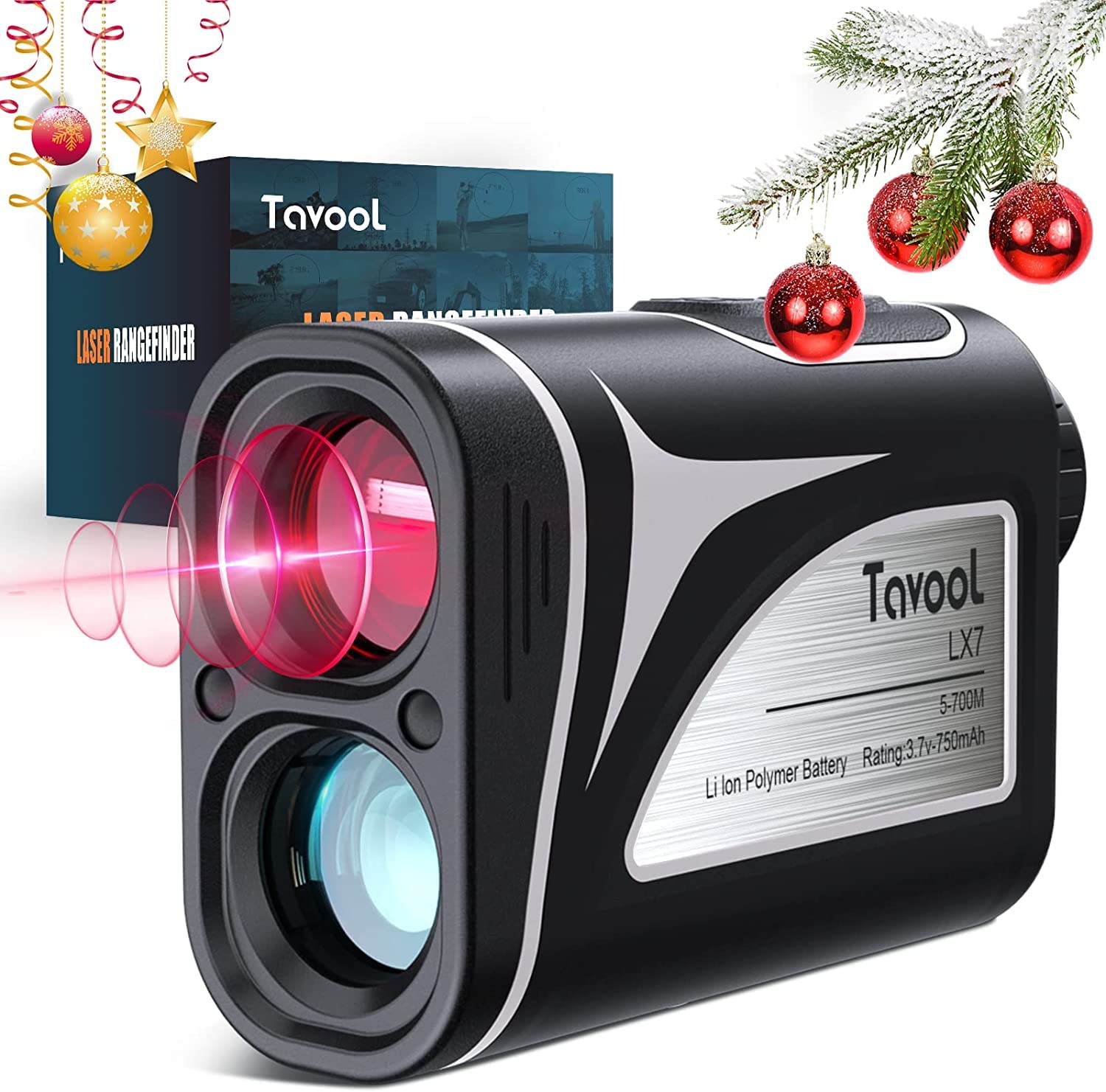 Golf Rangefinder - Range Finder Golfing for Accurate Yardage Measurement Slope On/Off 6X Magnification Flag Lock Pulse Vibration Golf Distance Device for Golfing Tournament Hunting Shooting