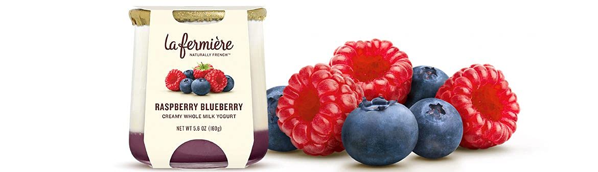 Generic La Fermiere Raspberry Blueberry Yogurt (Pack of 6)