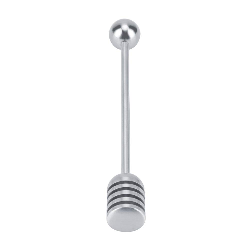 Honey and Syrup Dipper Stick, Server Honey Spoon 304 Stainless Steel Wand for Honey Pot Jar Containers 6.3 Inch