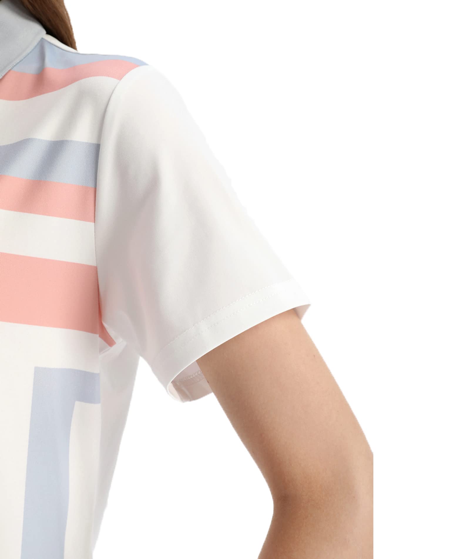 JACKETOWN Womens Golf Apparel Short Sleeve Tennis Shirt Graphic Tshirts(White,XL)