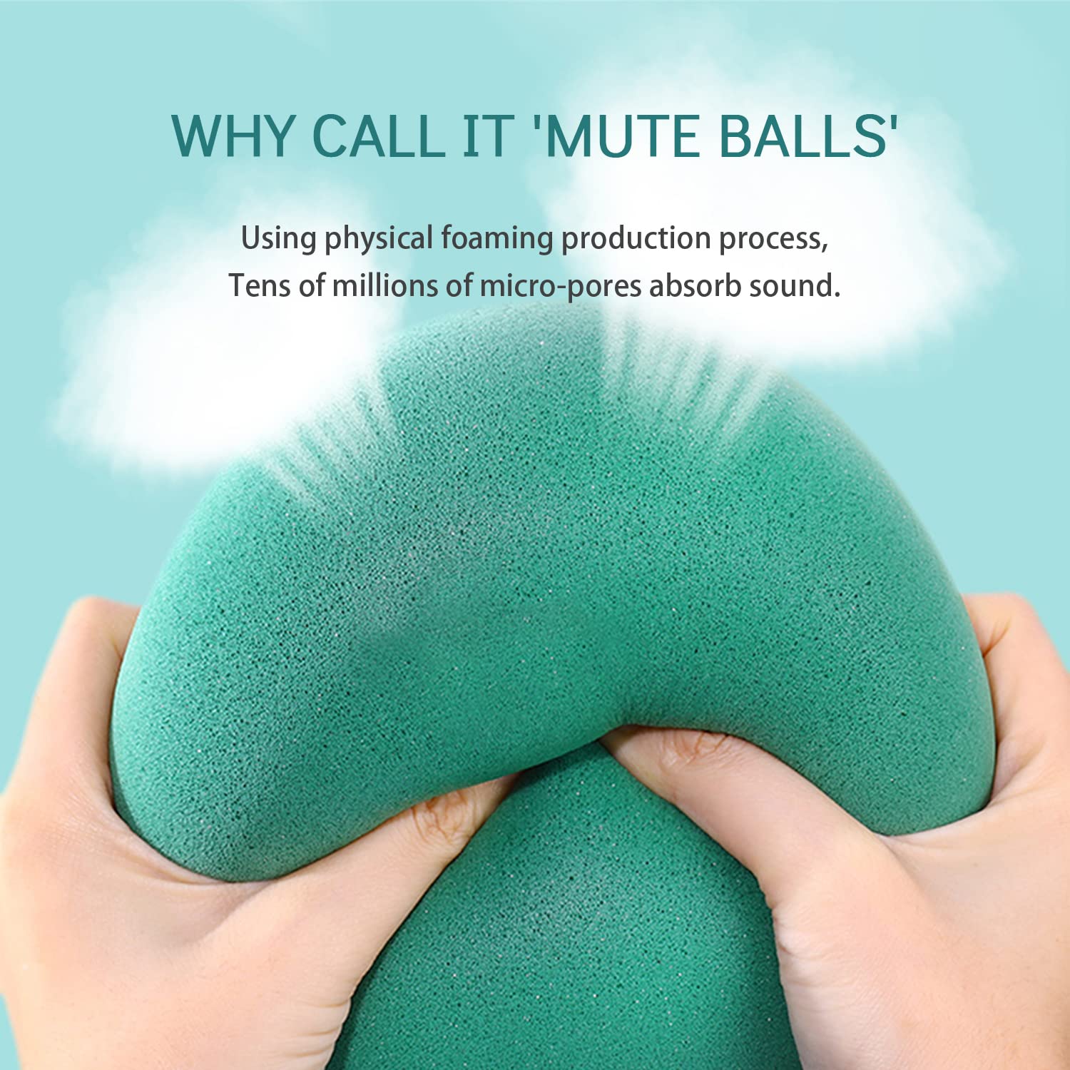 NEWBRAUG Indoor Mute Soft Foam Ball, Sponge slient Bouncy Baby Balls for Home-Playing (7-Inch Orange)