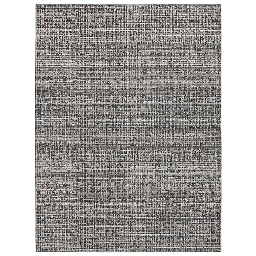 Garland Rug Rumba 9 ft. x 12 ft. Area Rug Cinder Gray/Earth Tone