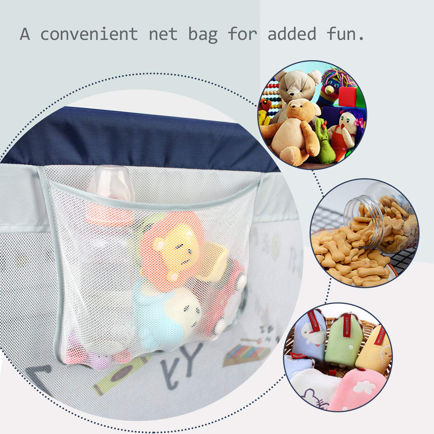 GrowthPic Baby Playpen, Playard for Baby and Toddlers- Safety Play Pen for Infants with Early Educational Design, Lightweight, 6-Panel
