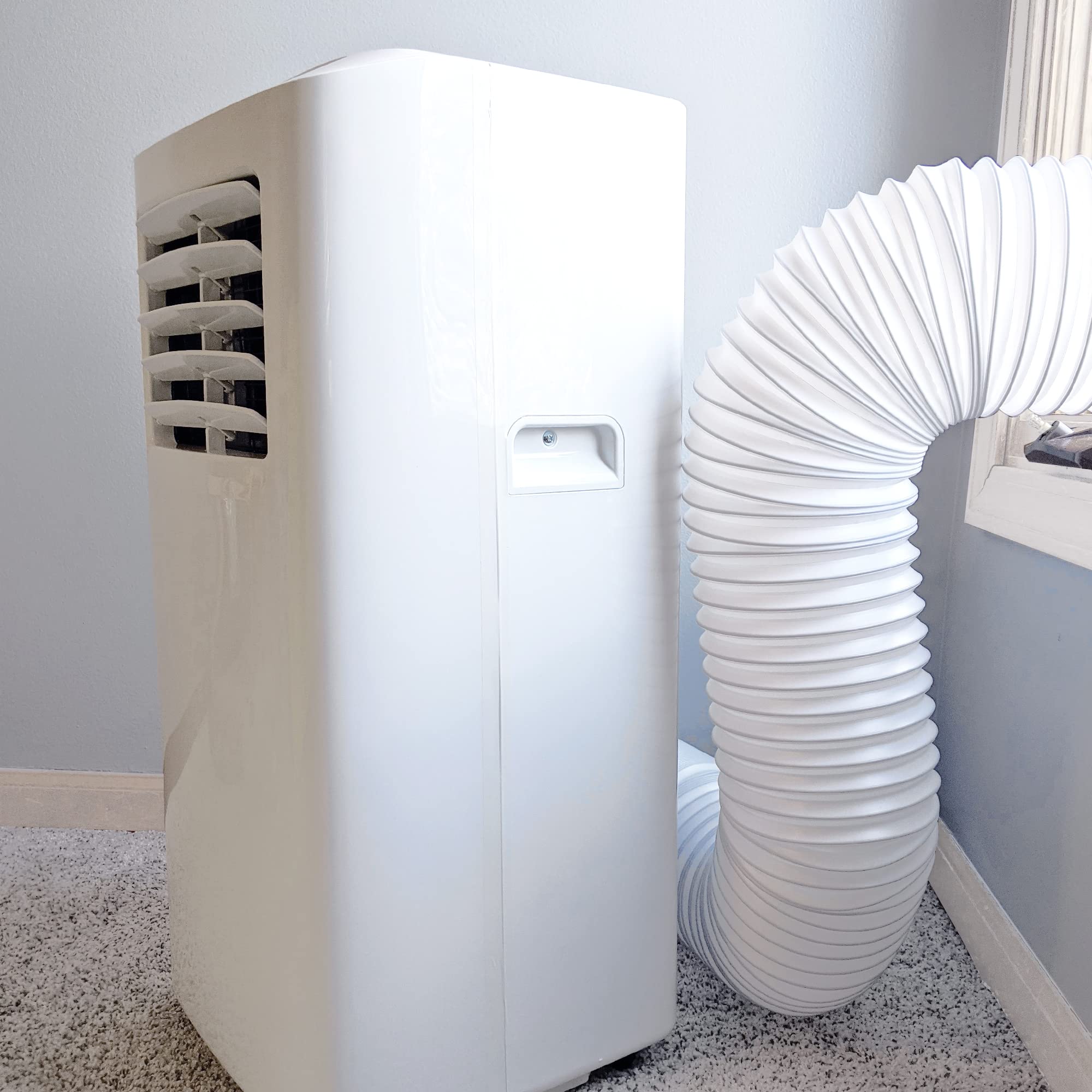 GSM Brands Portable Air Conditioner Exhaust Hose - 5.9 inch in Diameter Size - 59 inch Long - Universal Flexible Counter Clockwise - Room Air Conditioners