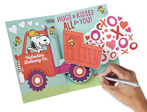 Hallmark Peanuts Valentine's Day Pop Up Card (Snoopy and Woodstocks)
