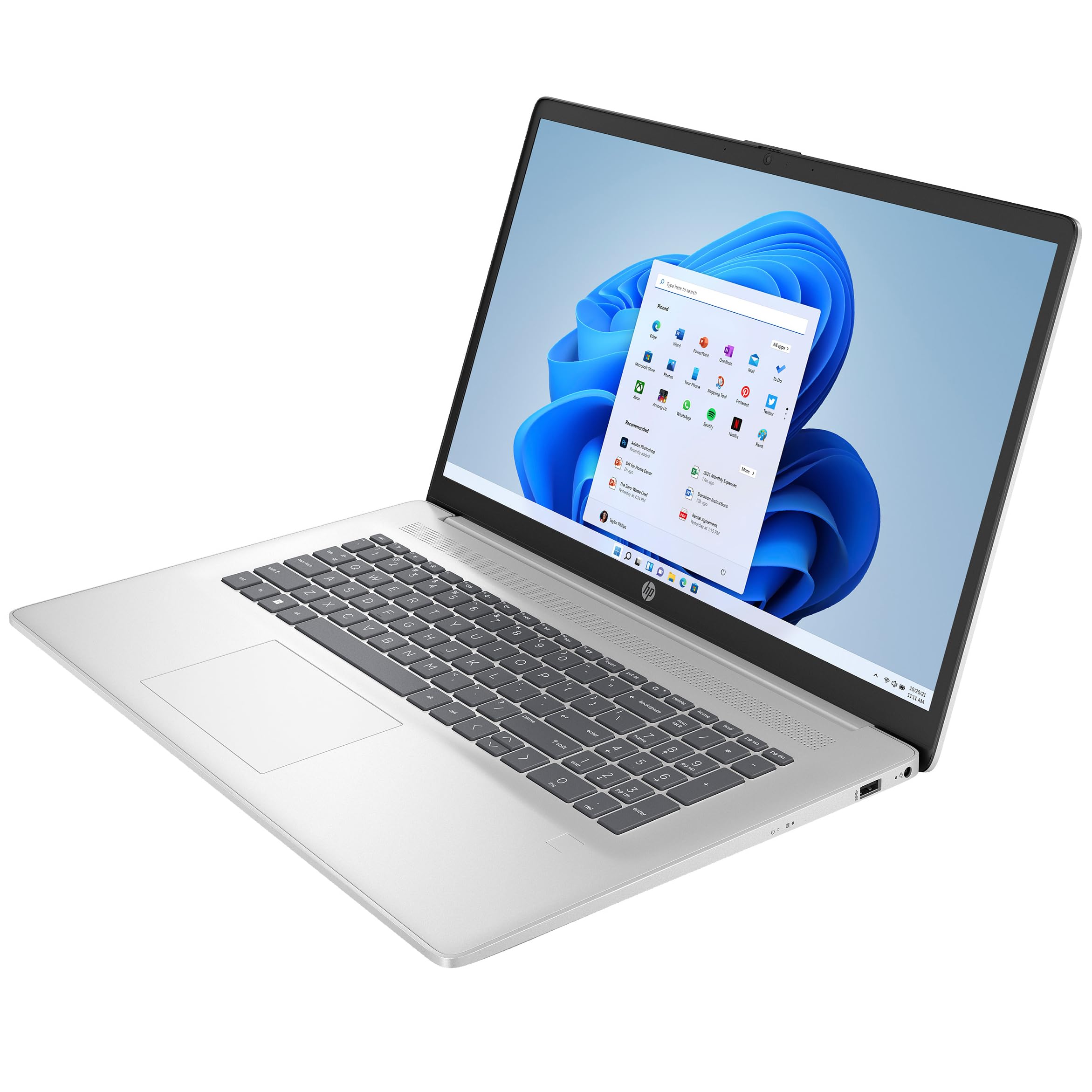 HP 17 17.3" FHD Laptop Computer, 13th Gen Intel 10-Core i5-1335U (Beat i7-1270P), 16GB DDR4 RAM, 1TB PCIe SSD, WiFi 6, Bluetooth 5.3, Windows 11 Pro, BROAG Cable