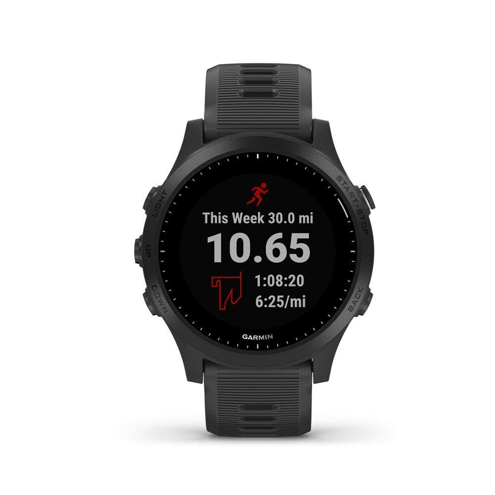 Garmin Forerunner 945, Premium GPS Running/Triathlon Smartwatch with Music, Black (Renewed)