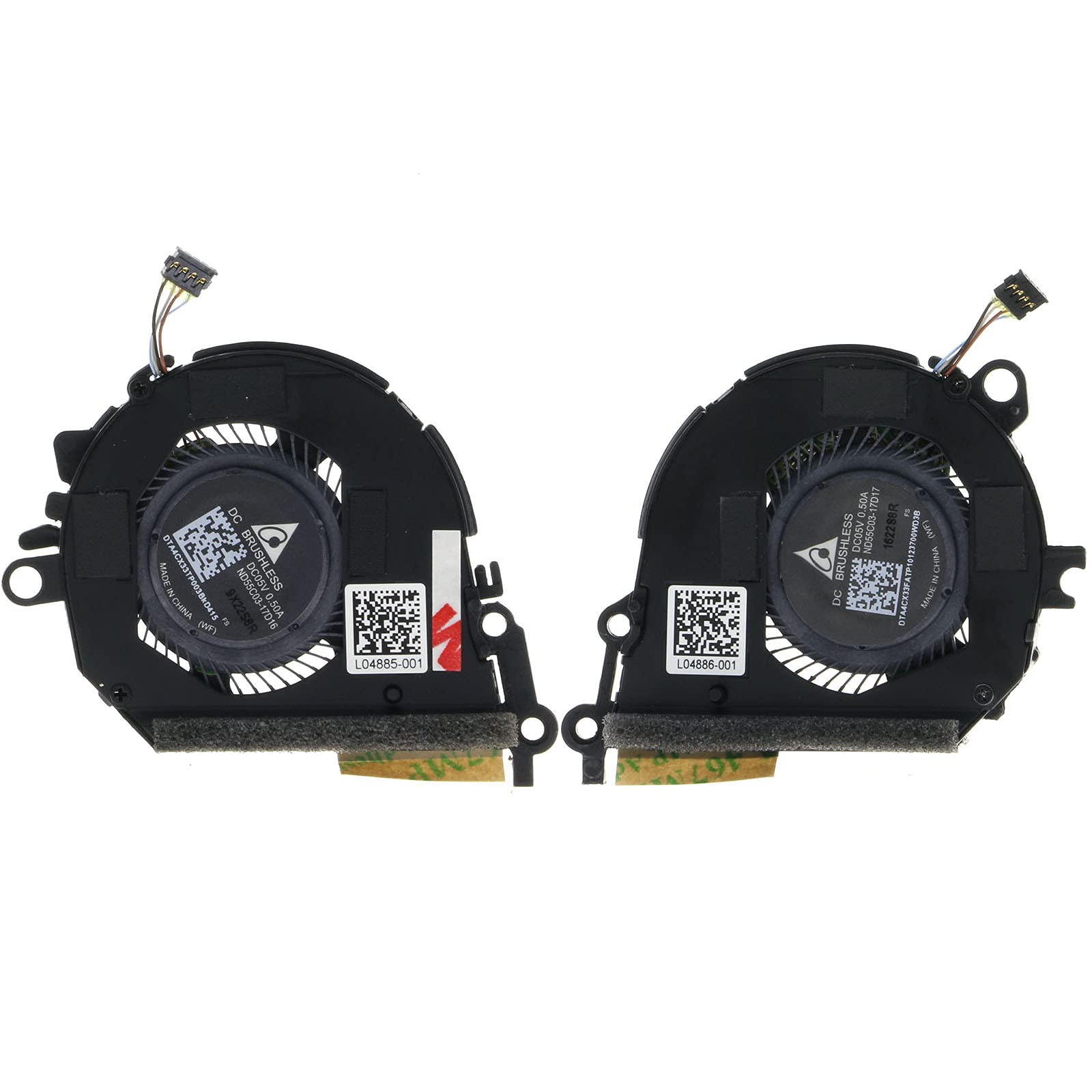 Genuine CPU Cooling Fan for HP 13" Spectre X360 13-AE 13-AE000 13t-ae000 L04885-001 L04886-001 ND55C03-17D17 ND55C03-17D16