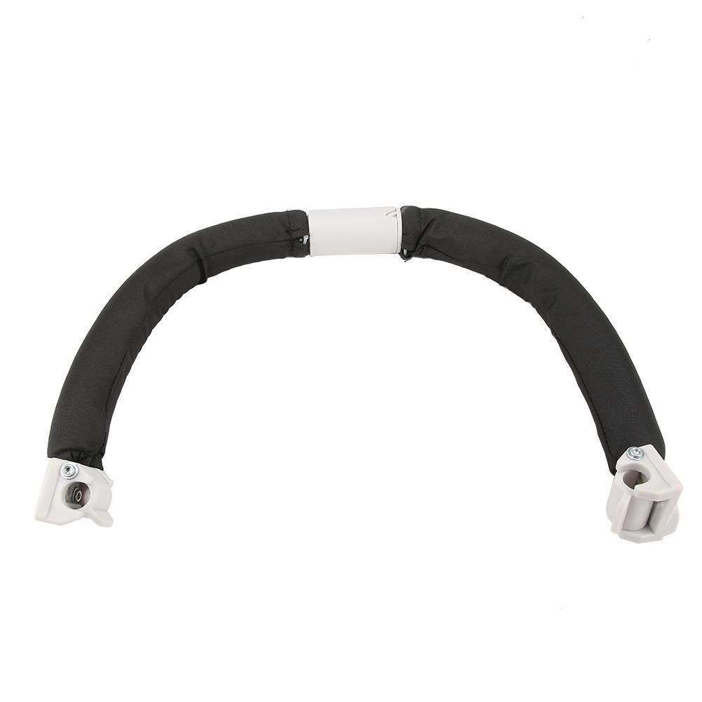 GLOGLOW Baby Stroller Armrest Handle, Adjustable Safe Armrest Bumper Bar Openable Removable Handle Handlebar for Baby Stroller(Black)