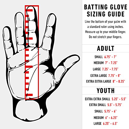 Franklin Sports MLB Freeflex Series Batting Gloves, Black/Electric Blue Adult Medium