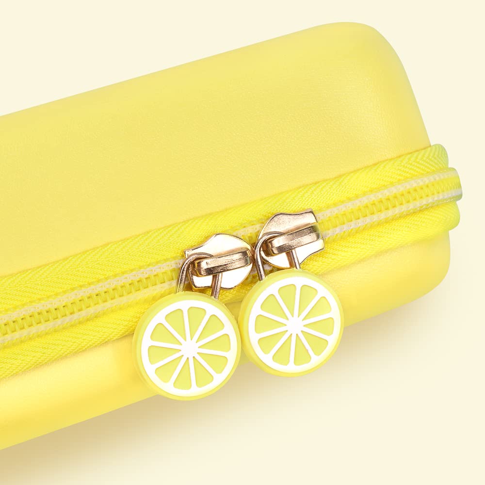 GeekShare Lemon Switch Travel Carrying Case Compatible with Nintendo Switch/Switch OLED Games Hard Shell Portable Storage Bag for Switch & Game Accessories(Yellow