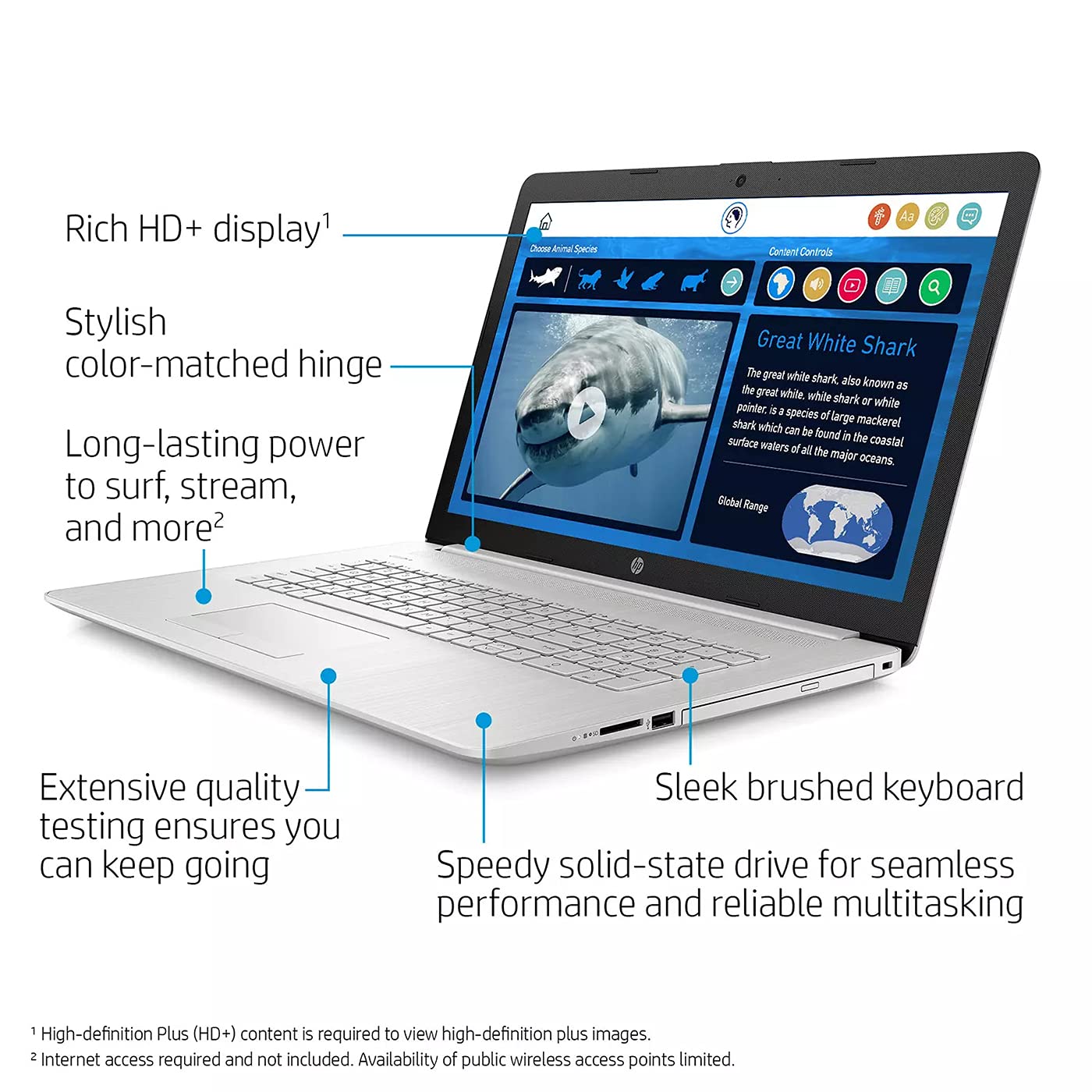 Newest HP 17.3" HD+ Touchscreen Laptop, Intel Quad-Core i5-1035G1 Processor, 32GB Memory, 1TB SSD, DVD-RW, Webcam, Numeric Keypad, WiFi, HDMI, Windows 10, Silver (Renewed)