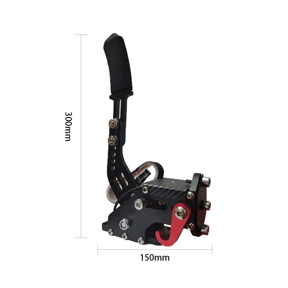Handbrake for PC, Universal USB Handbrake, 14 Bit Adjustable Height Horizontal Drift Rally Racing Handbrake Lever for Racing Games G25/27/29