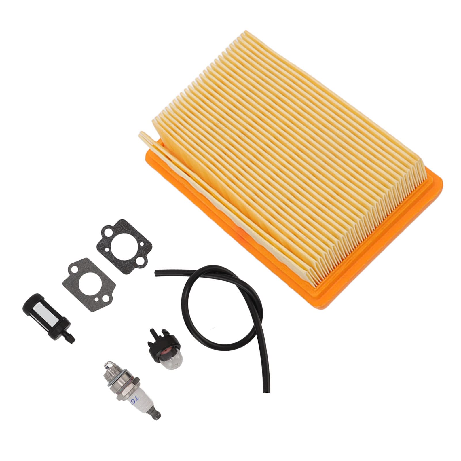 Kuuleyn Air Filter Replacement Set Blower Air Filter with Spark Plug Air Filter Replacement Parts Blower Oil Filter for Br350 Br430 Sr430 Sr450
