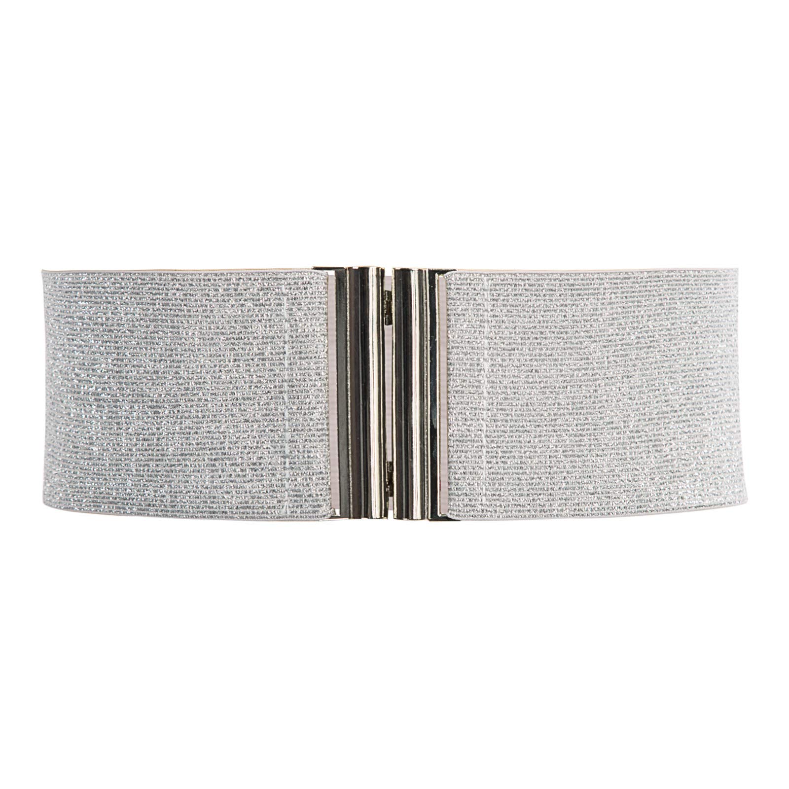 GRACE KARIN Vintage Women Metal Skinny Elastic Buckle Dress Waist Belt Silver L
