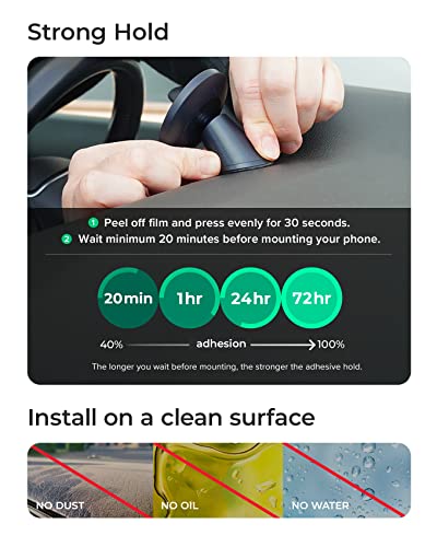 iOttie Velox Magnetic Flush Cell Phone Car Mount. Compatible with MagSafe iPhones Including iPhone 12, iPhone 13, iPhone 14, and iPhone 15 Series devices.