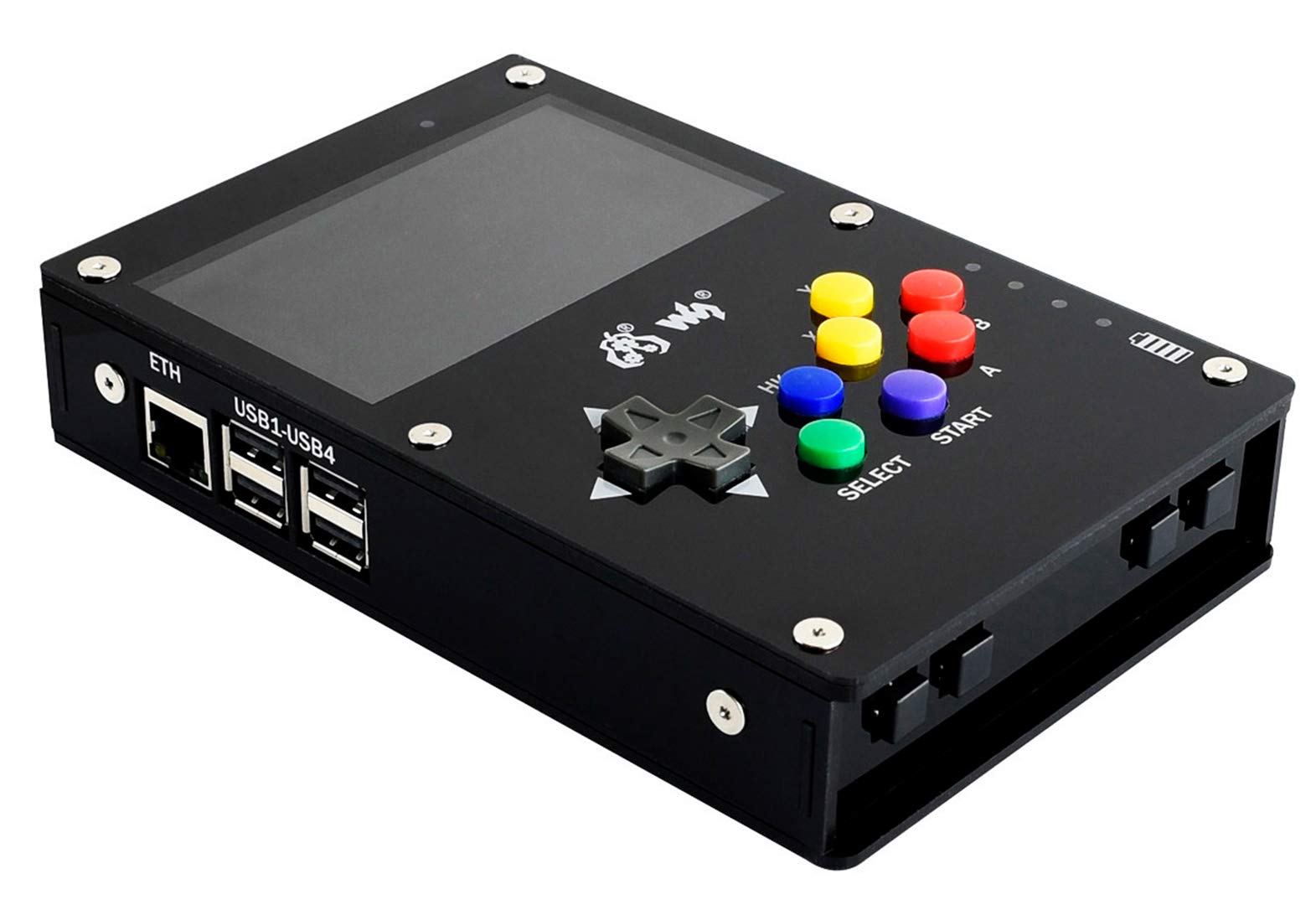 GamePi43 Accessories Kit for Raspberry Pi 4B/3B+/3B/2B/B+ Portable Retro Video Handheld Game Console with 4.3inch IPS Display 800x480 Pixel 60 fps Smooth Gaming Experience Speaker Earphone Jack