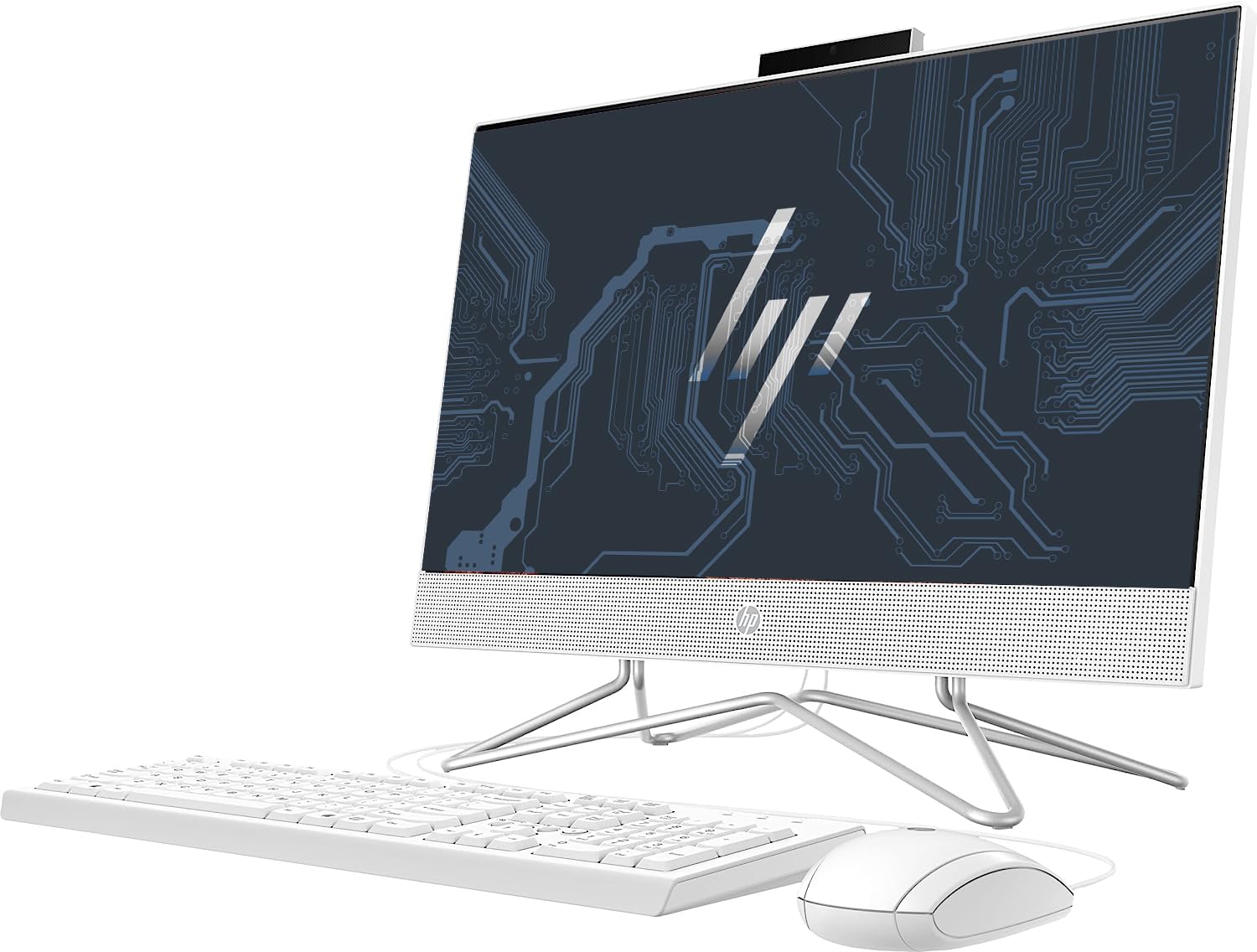 HP All-in-One 21.5 Inch FHD Business Desktop, Intel Celeron J4025 Processor, 16GB RAM, 512GB SSD, Windows 11 pro, Intel UHD Graphics 600, WiFi, Snow White, PCM