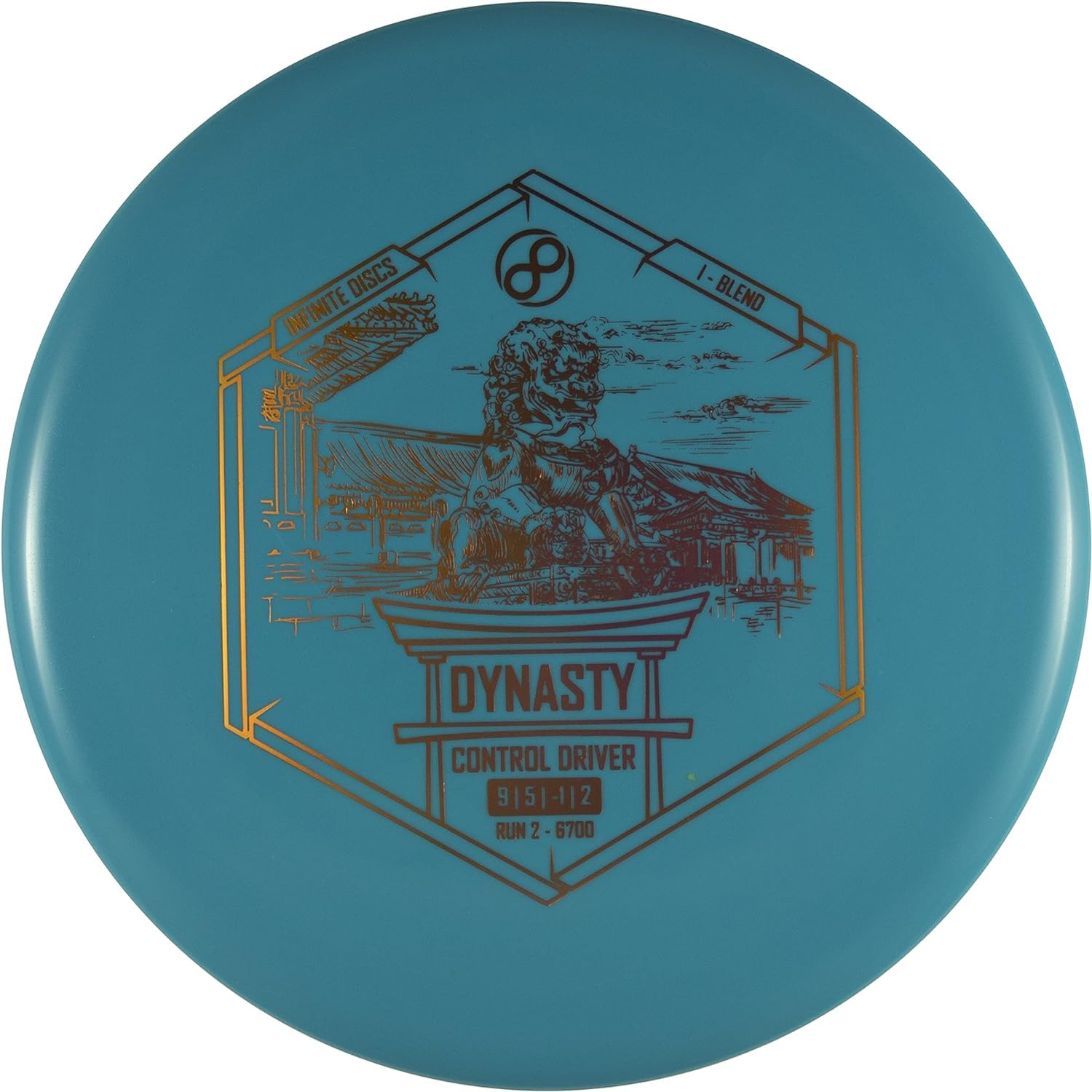 Infinite Discs Dynasty I-Blend | Controllable Fairway Driver [Color Shade & Stamp Color May Vary] (170-172g, Red)