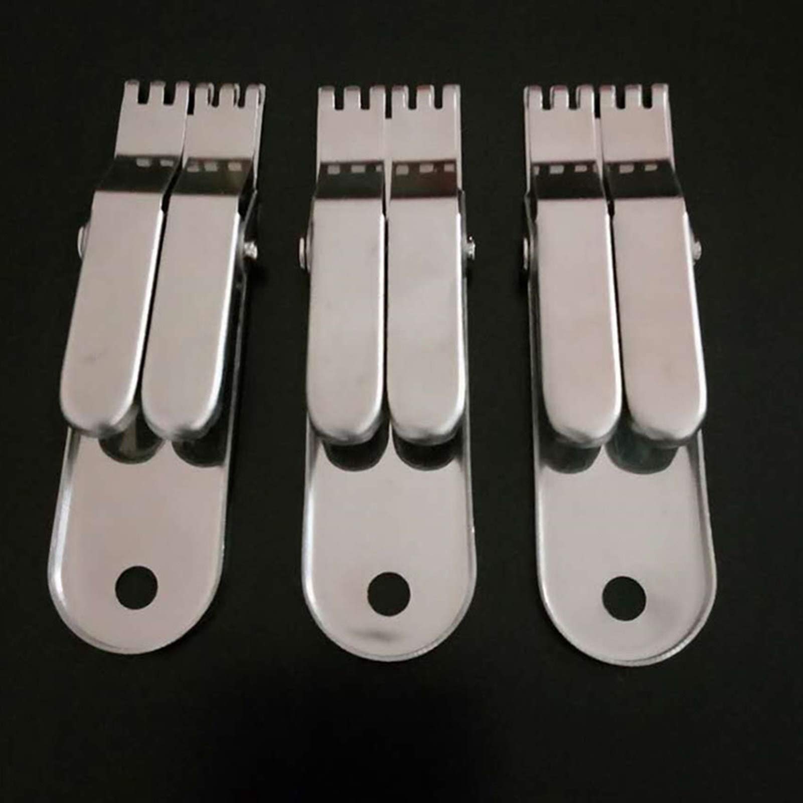 Hook Clip, Stainless Steel Earthworm Bloodworm Bait Hook Clip Clamp Fishing Tackle Tool - Stainless Steel