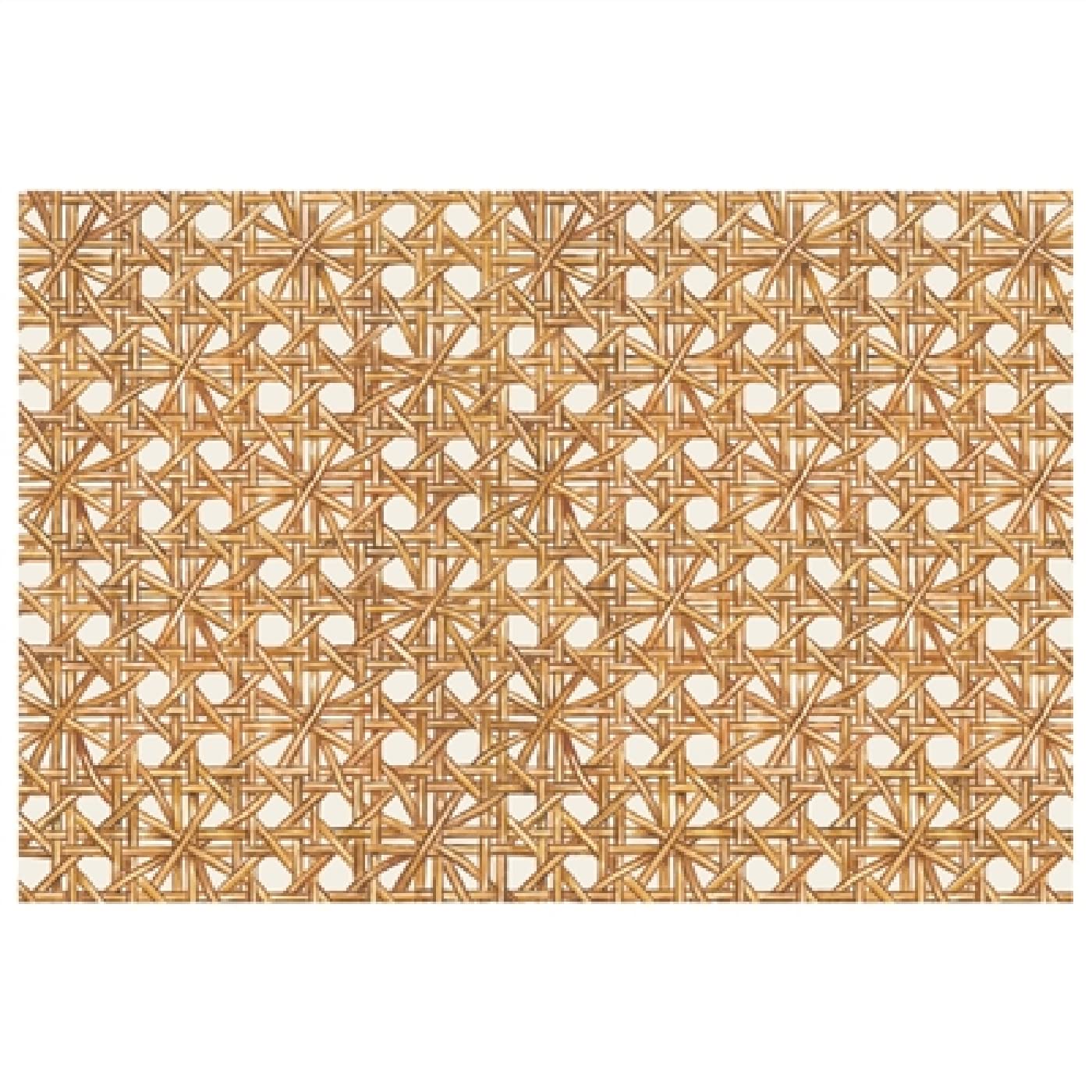 Hester and Cook Disposable Paper Placemats for Dining Table - Oak Wood Design Square Place Mats for Parties - 24 Sheets Per Pad American Made