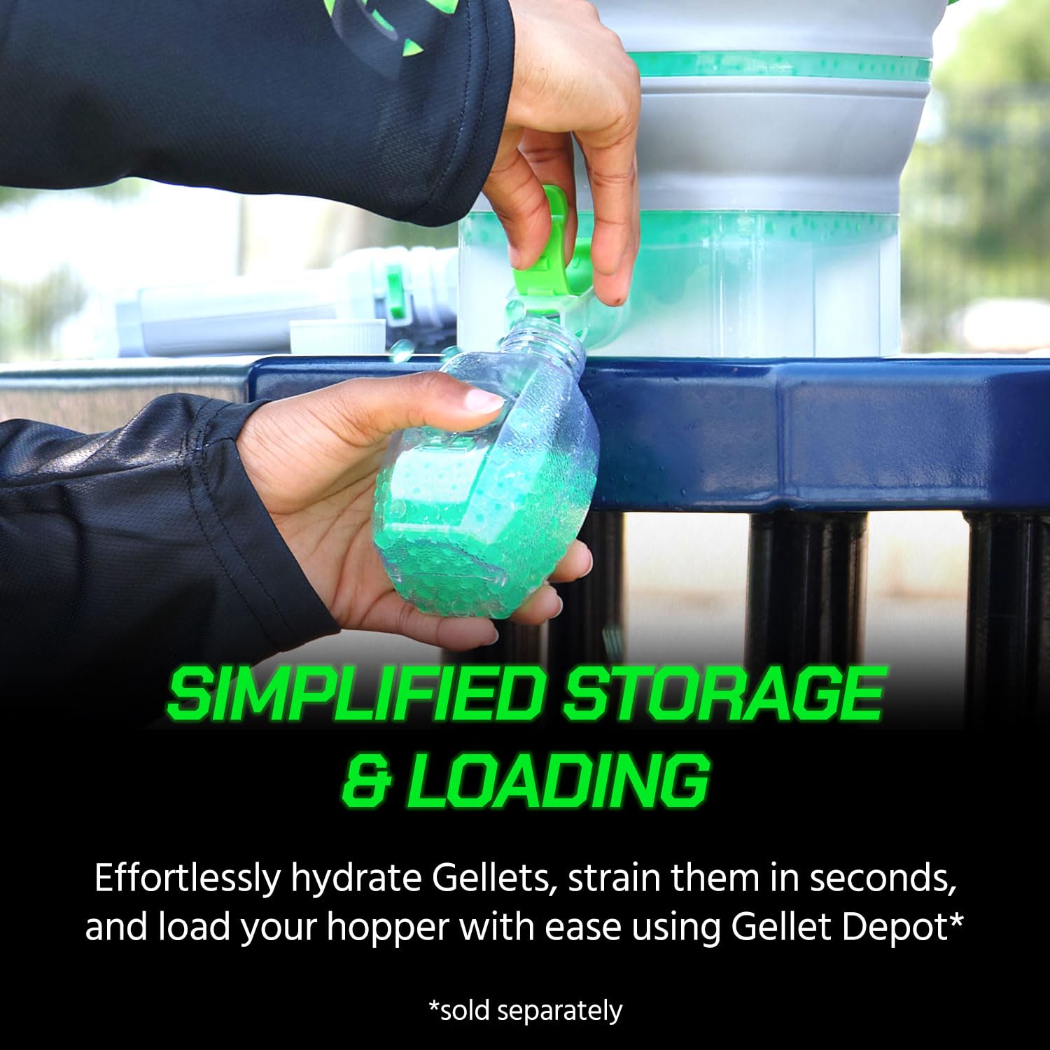 Gel Blaster Starfire Gellets - Official Refill Ammo for Starfire Gel Blasters - Glow-in-The-Dark UV Activated Tracer Night Rounds - Increased Blasting Performance & Accuracy (30,000) - Ages 14+