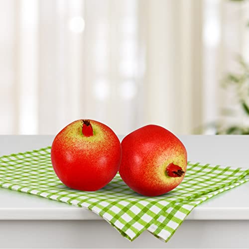 HOLIDYOYO 3pcs Simulated Pomegranate Faux Pomegranate Stem Artificial Fruits Props Photography Props Kitchen Fruit Display Fruit Props Fake Fruit Ornaments Red Desktop Fake Vegetables Foam