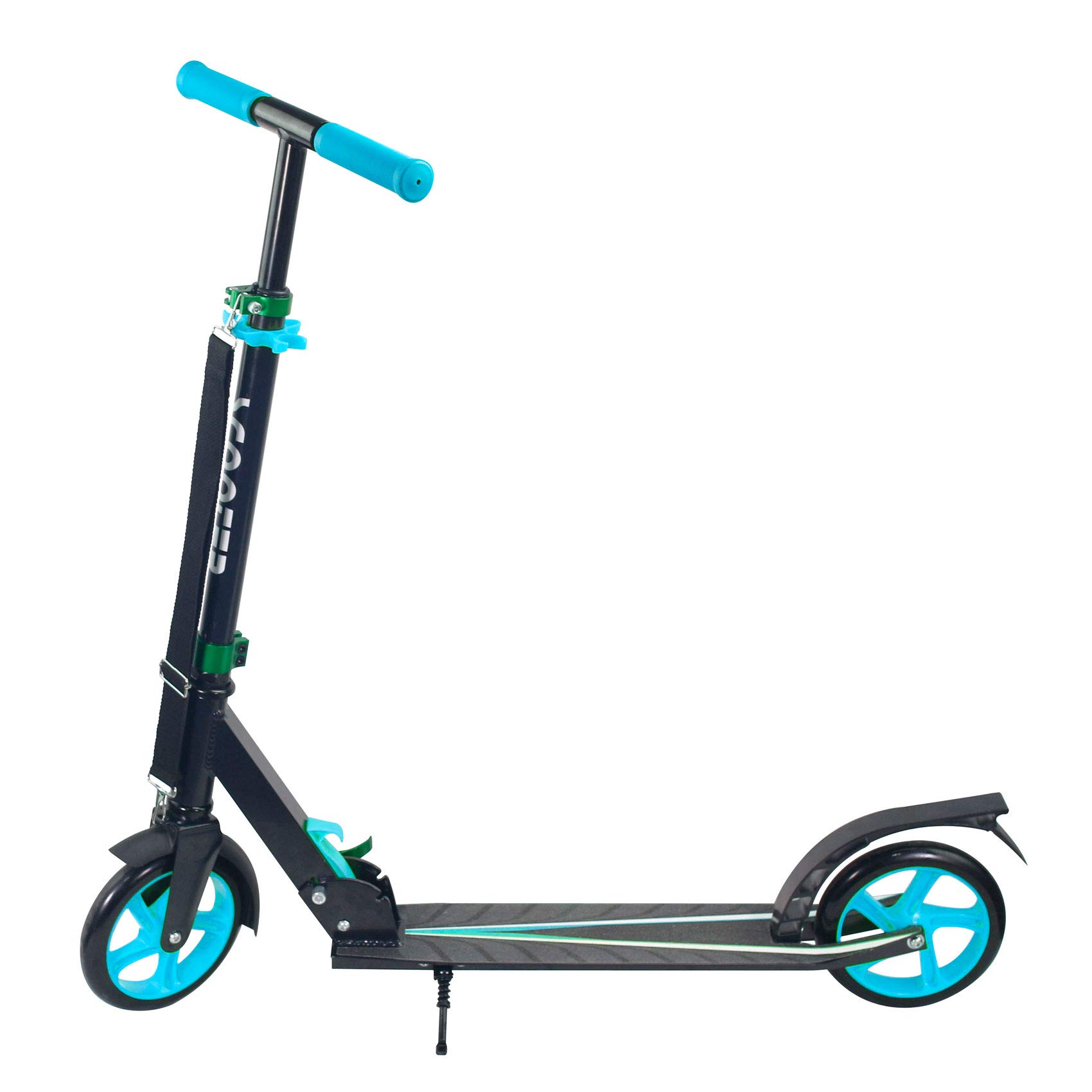 Geelife Scooters 2 Wheel Folding Kick Scooter for Adults Teens Youths Boys Girls (Blue)