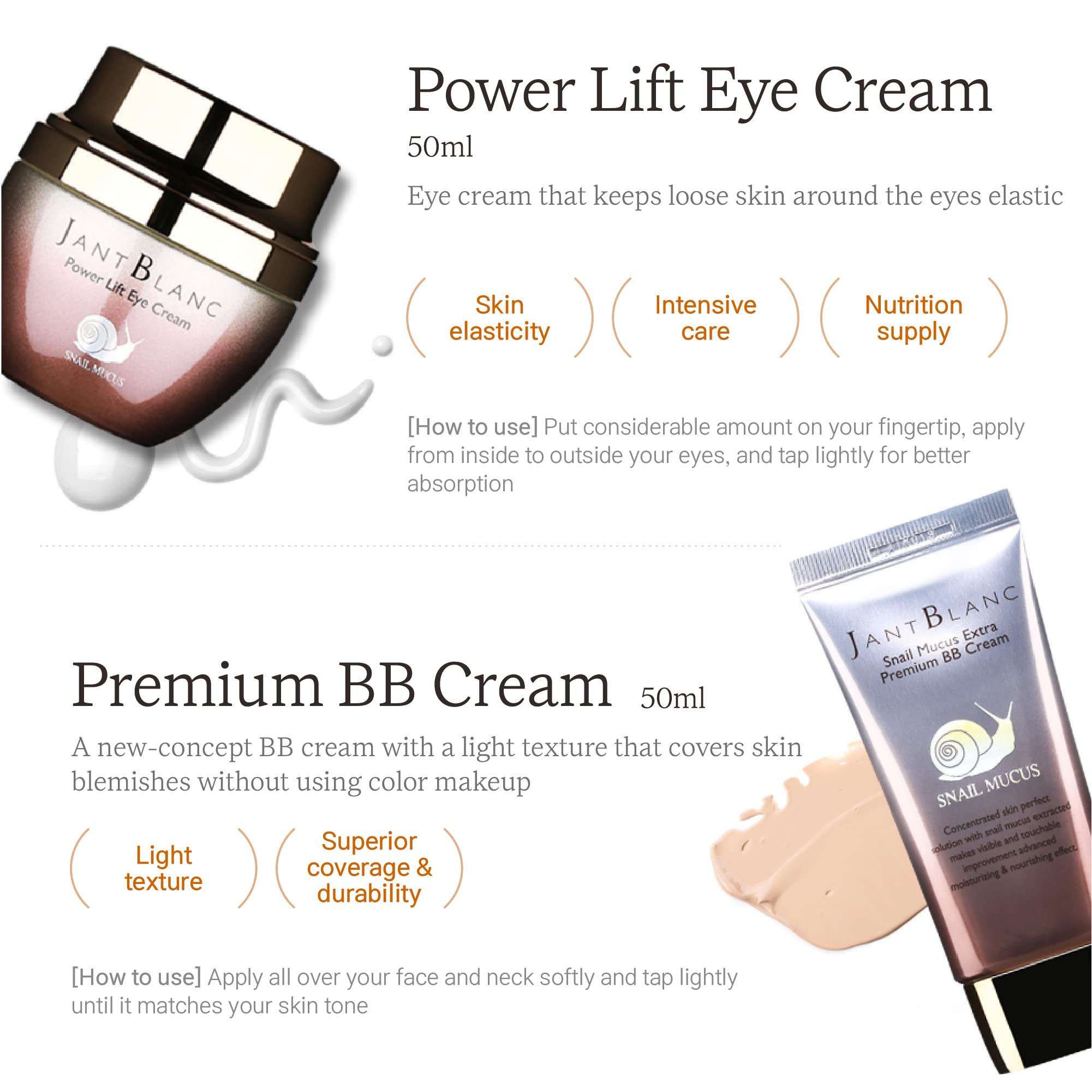 Jantblanc Snail -Mucus Skin Care Set (Skin Care 6 Set)