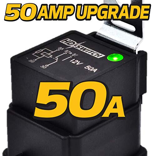 HD Switch 12V 50A Upgrade Waterproof Relay Replaces John Deere Hella 4RD 931 410, 4RD 931 410-08 007794301 H41410081 933332201 w/LED Indicator Upgrade & Free Dielectric Grease