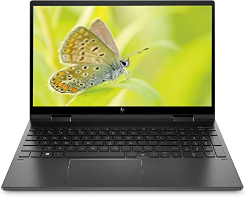 HP 2023 15” 2-in-1 Convertible FHD IPS Touchscreen Laptop, AMD 8-Core Ryzen 7-5700U Processor Up to 4.30GHz, 12GB Ram, 512GB SSD, HDMI, Super-Fast 6th Gen WiFi, Windows 11(Renewed)