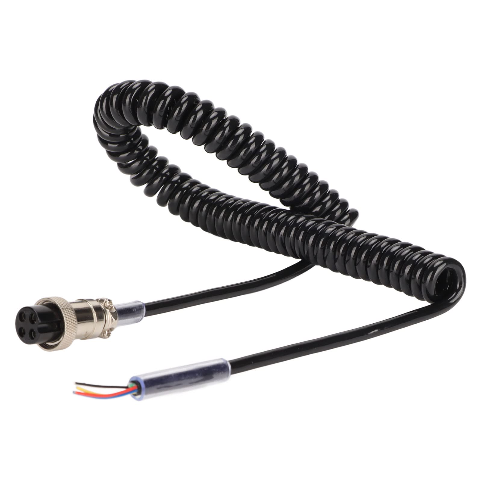 GOWENIC CB/HAM Radio Microphone Cable Replacement, Handy Extension Microphone Cord with Prewired 4 Pin Connector, Radio Transceiver Equipment Microphone Reinforced Cable, Extendable 180cm/70.8in