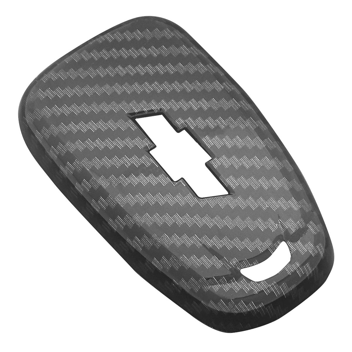 HelloAuto Key Fob Shell Case Protector Holder Compatible with Malibu Camaro Cruze Traverse Sonic Volt Bolt Equinox, Carbon Gloss Fiber Cover Case