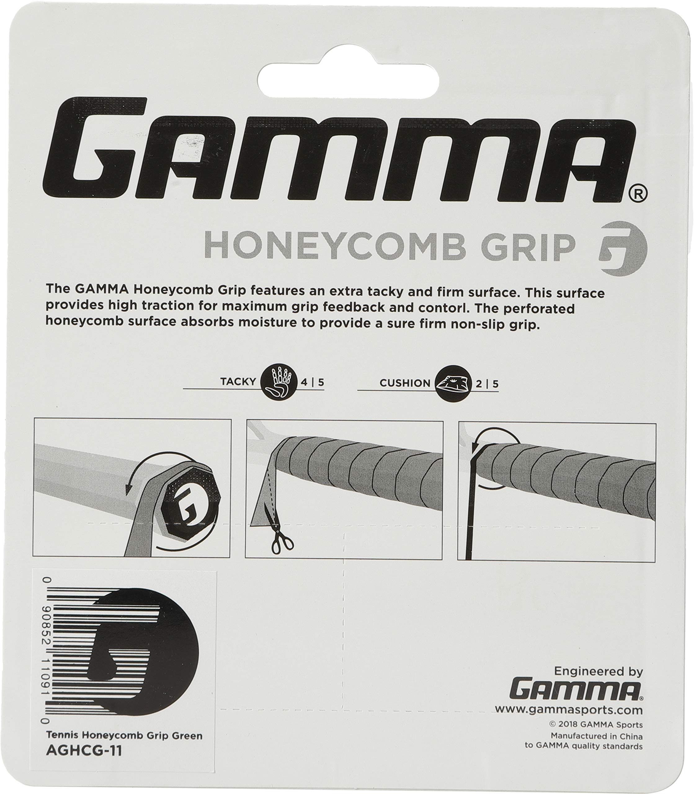 Gamma Sports Honeycomb Grip - Green AGHCG11