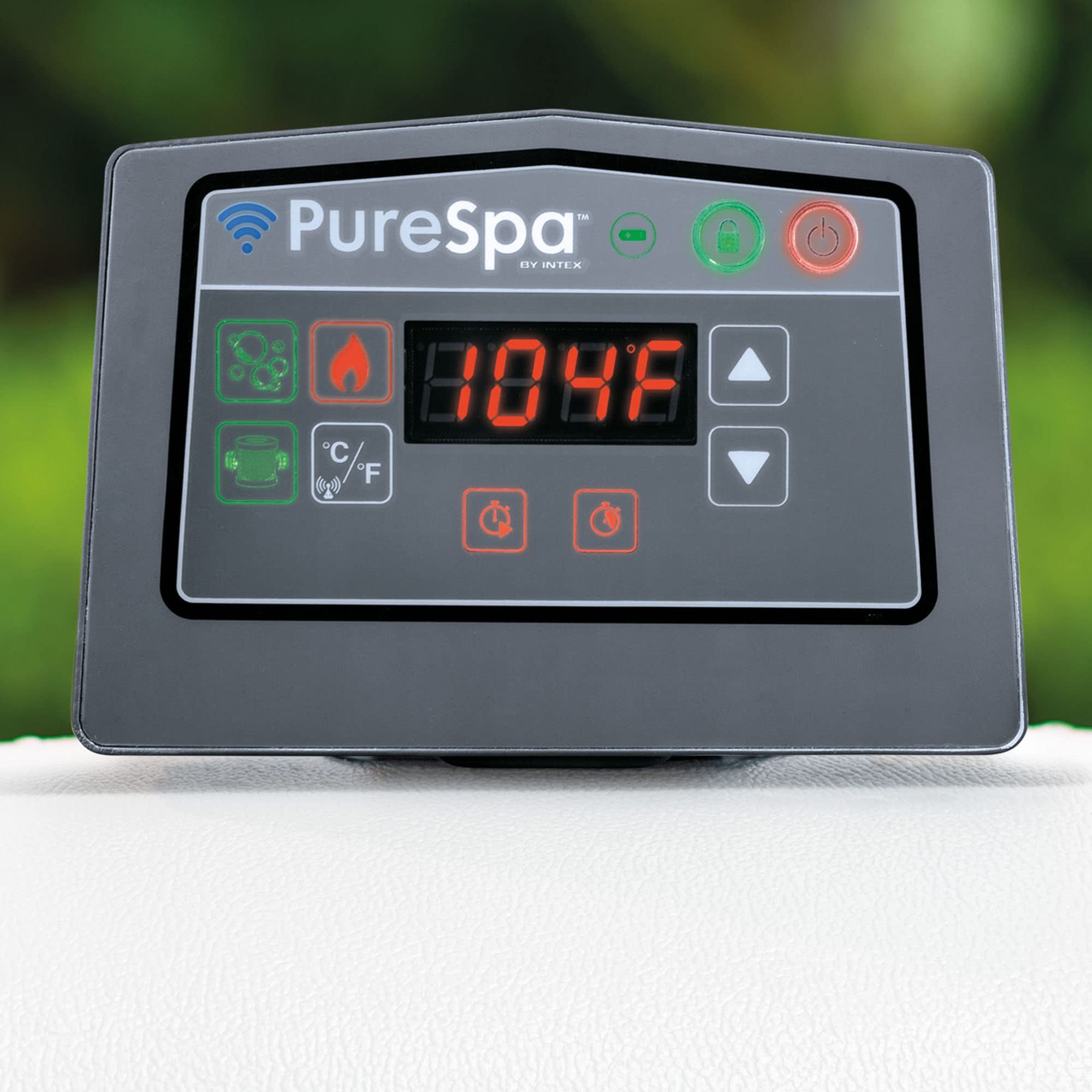 Intex PureSpa Plus Greywood Portable Inflatable Hot Tub Bubble Jet Spa with 6 Easy Set Pool Spa Filter Replacement Cartridges