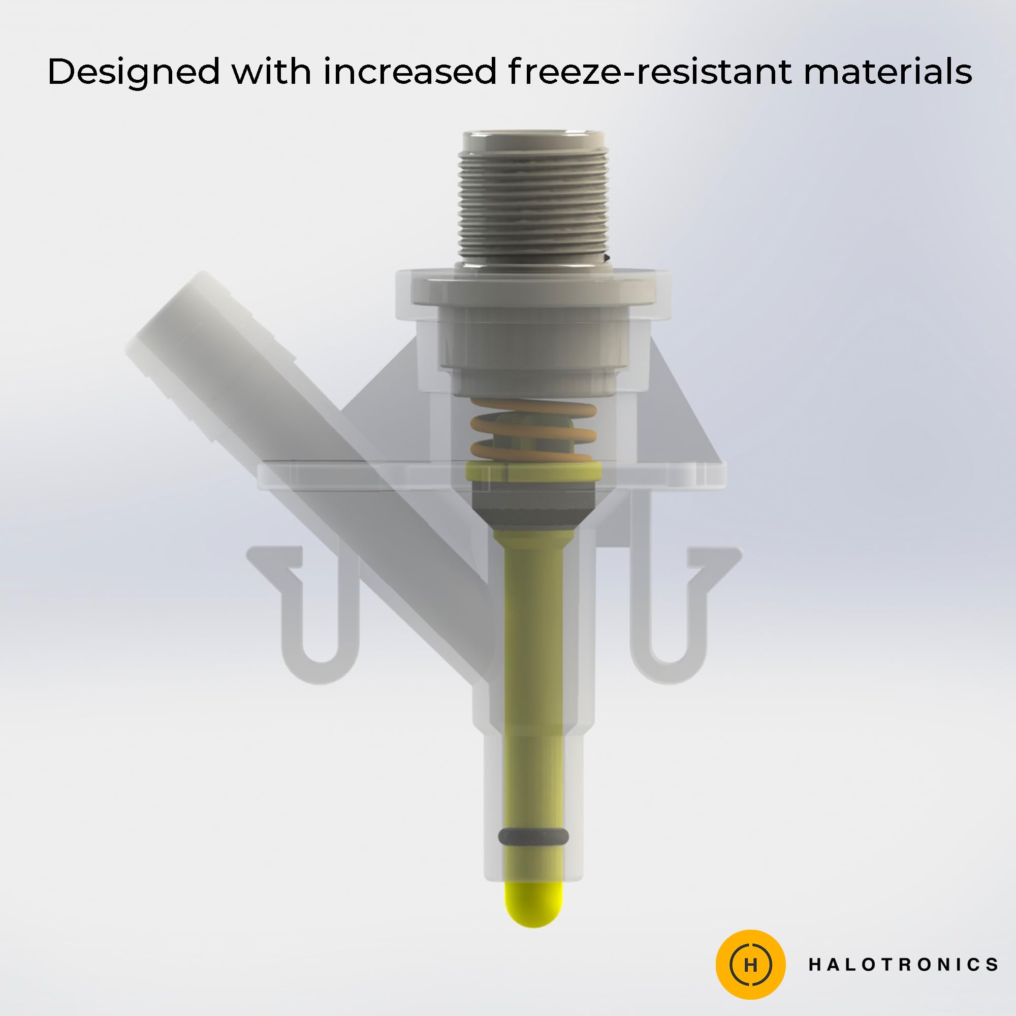 Halotronics Upgraded RV Water Valve Replacement Kit for Pedal-Flush Toilets - Compatible with Sealand Dometic 300, 301, 310, 311, 320, 321 (385311641) - Hardware Included - 2024 Model