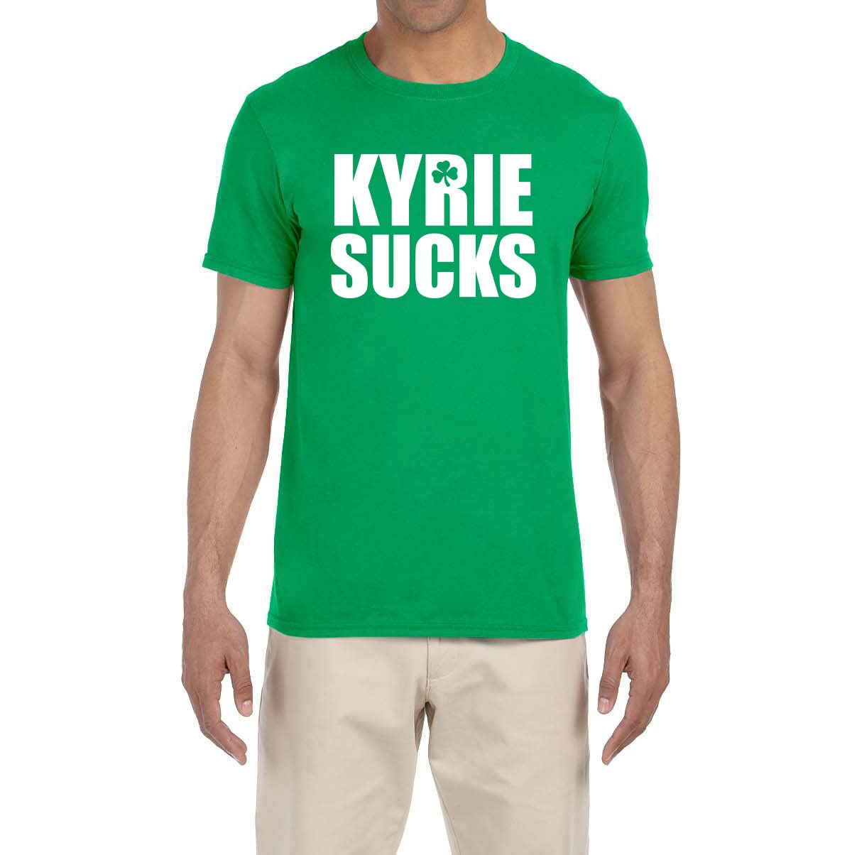 Green Celtics Kyrie Sucks T-Shirt Adult