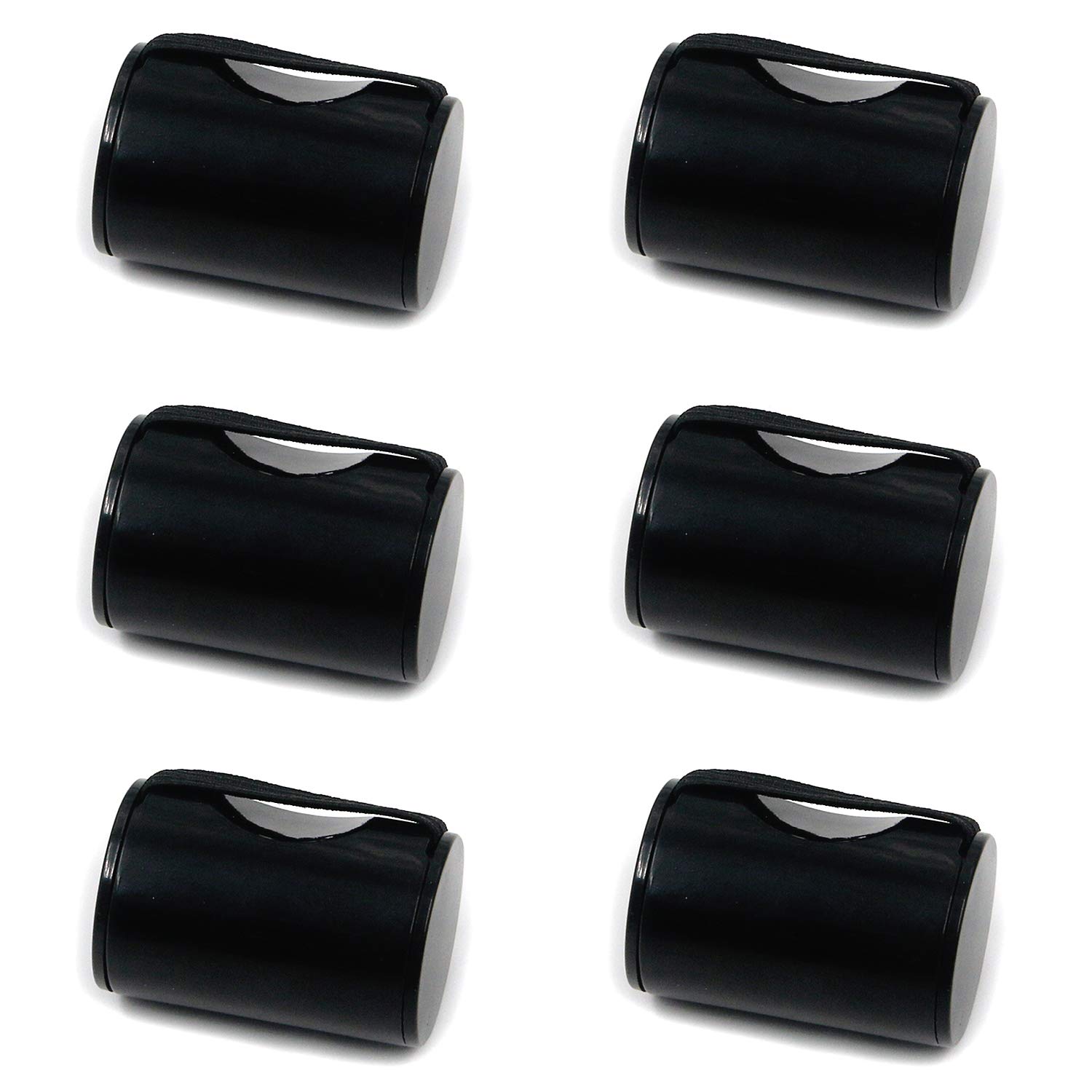 Geesatis 6 pcs Rhythm Finger Shaker Lightweight and Loud Music Finger Rhythm Sand Shakers Shot Ring for Guitar Ukulele