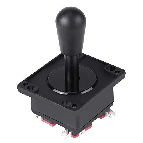 Joystick, Plastic Black American Style Arcade Joystick with Microswitch for DIY Arcade Game Machine Parts for Gifts