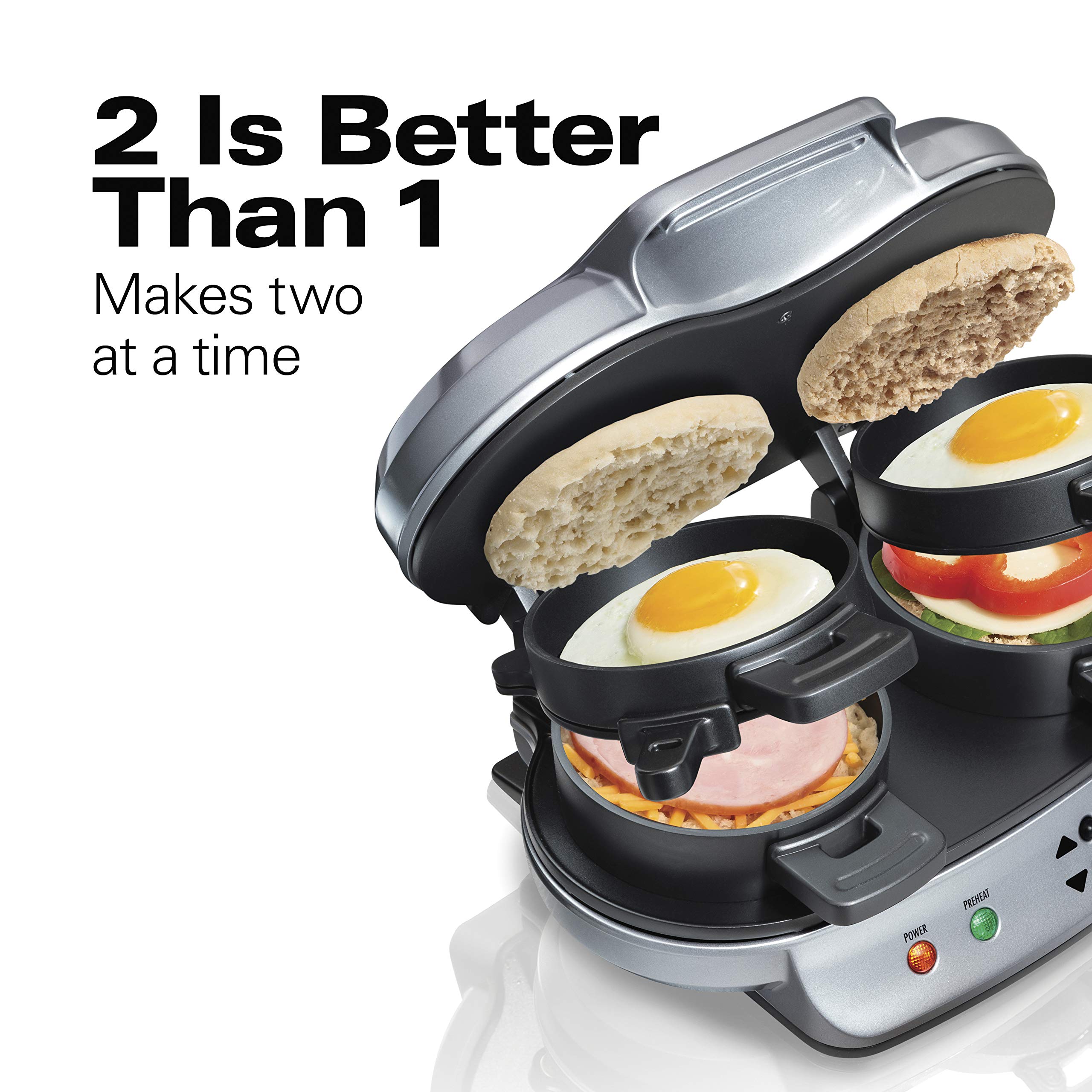 Hamilton Beach Breakfast Sandwich Makers with Timer (25490A, 25475A)