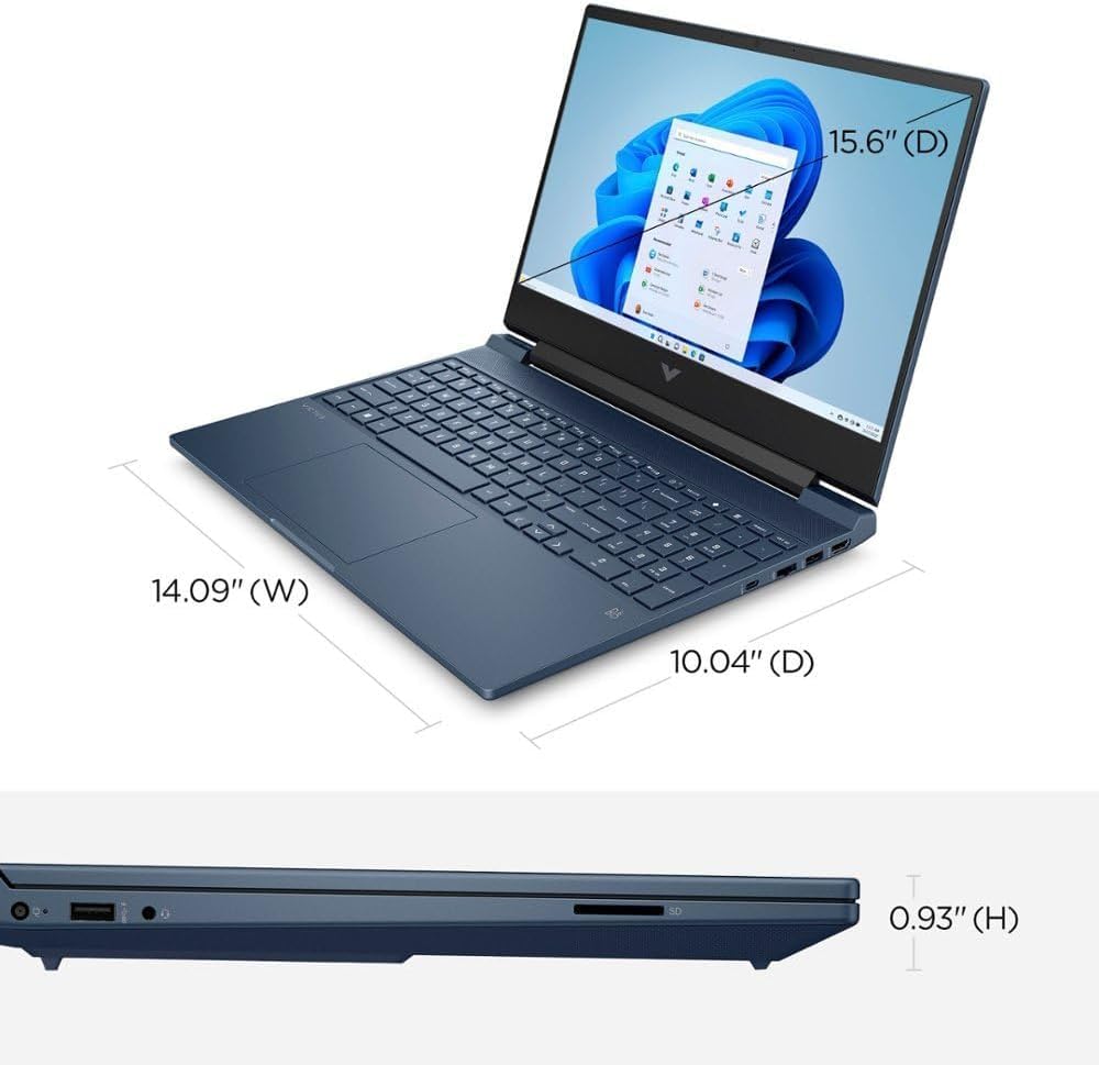 HP 2023 Newest Victus Gaming Laptop, 15.6" 144 Hz Display, Intel Core i5-13420H Processor, NVIDIA GeForce RTX 3050 Graphics, 64GB RAM, 2TB SSD, Backlit Keyboard, Wi-Fi 6, Windows 11 Home