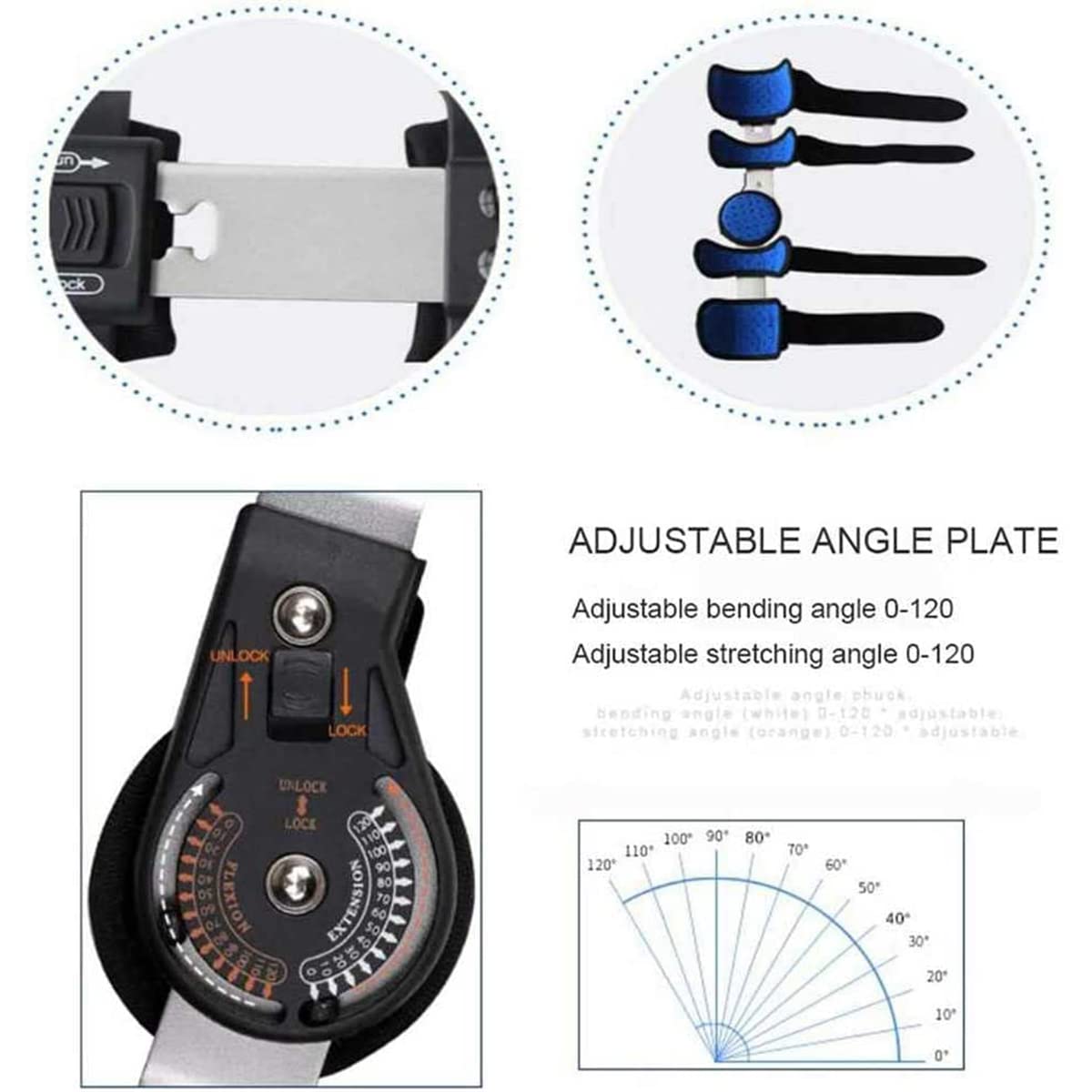 JINPENGRAN Hinged Forarm Support Hinged Elbow Orthosis Adjustable Elbow Brace Support Elbow Joint Fixation Bracket Fracture Protector