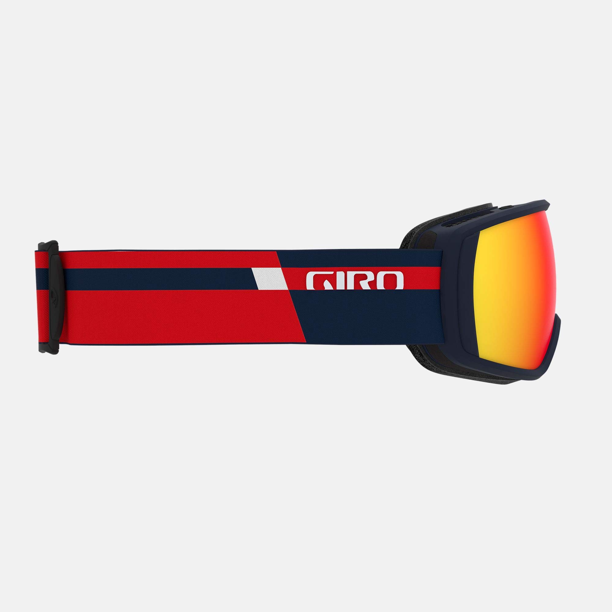 Giro Balance Ski Goggles - Snowboard Goggles for Men & Youth - Red Midnight Podium Strap with Vivid Ember Lens