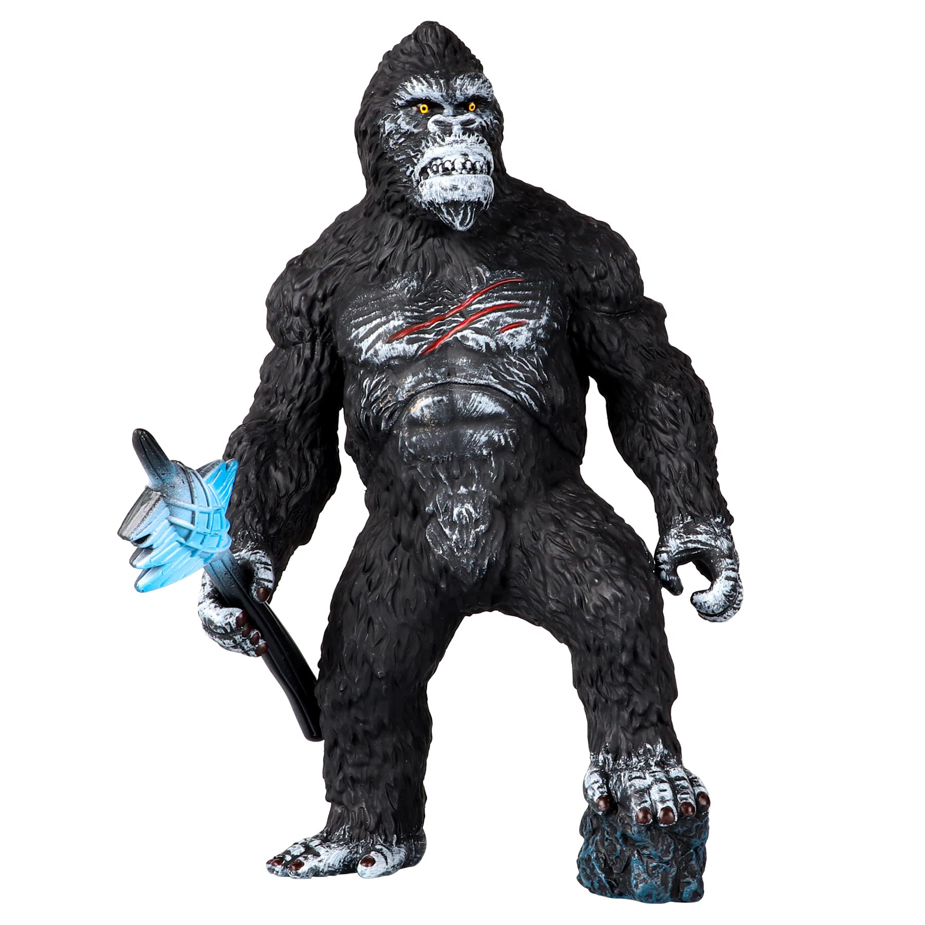 Happy dream King Kong Gorilla Realistic Action Figure Toy Movie 2021 Detachable Tomahawk Weapon Chimpanzee Simulation Model Collection Decoration Gift