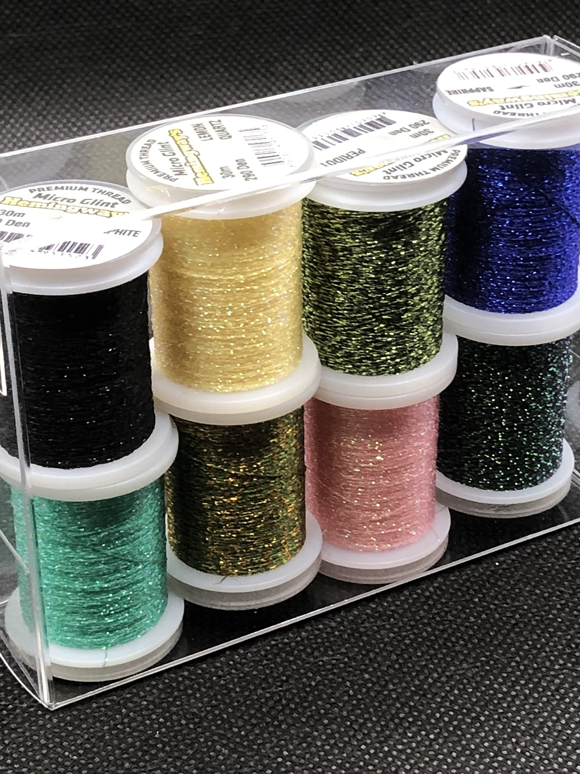 Hemingway's Thread Bearskin Outfitters Micro Glint / Perdigon Nymph Selection for Fly Fishing