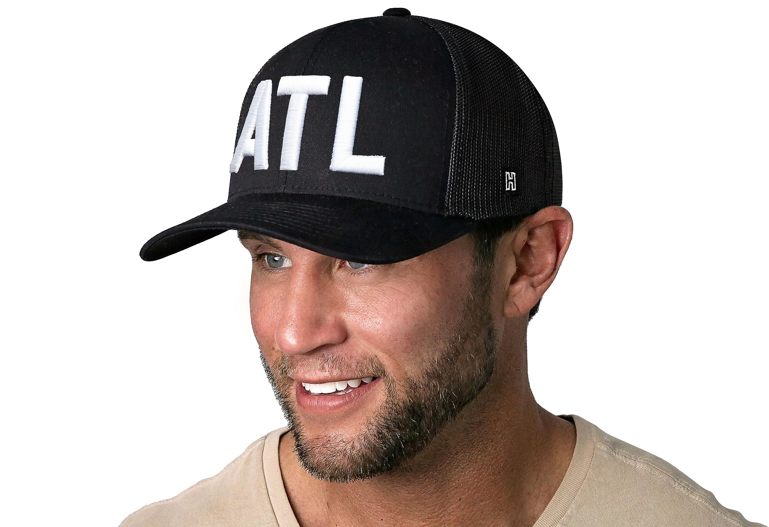 HAKA NASH Trucker Hat, Mesh Outdoor Hat for Men & Women, Adjustable Tennessee Baseball Cap, Snapback Golf Hat Black